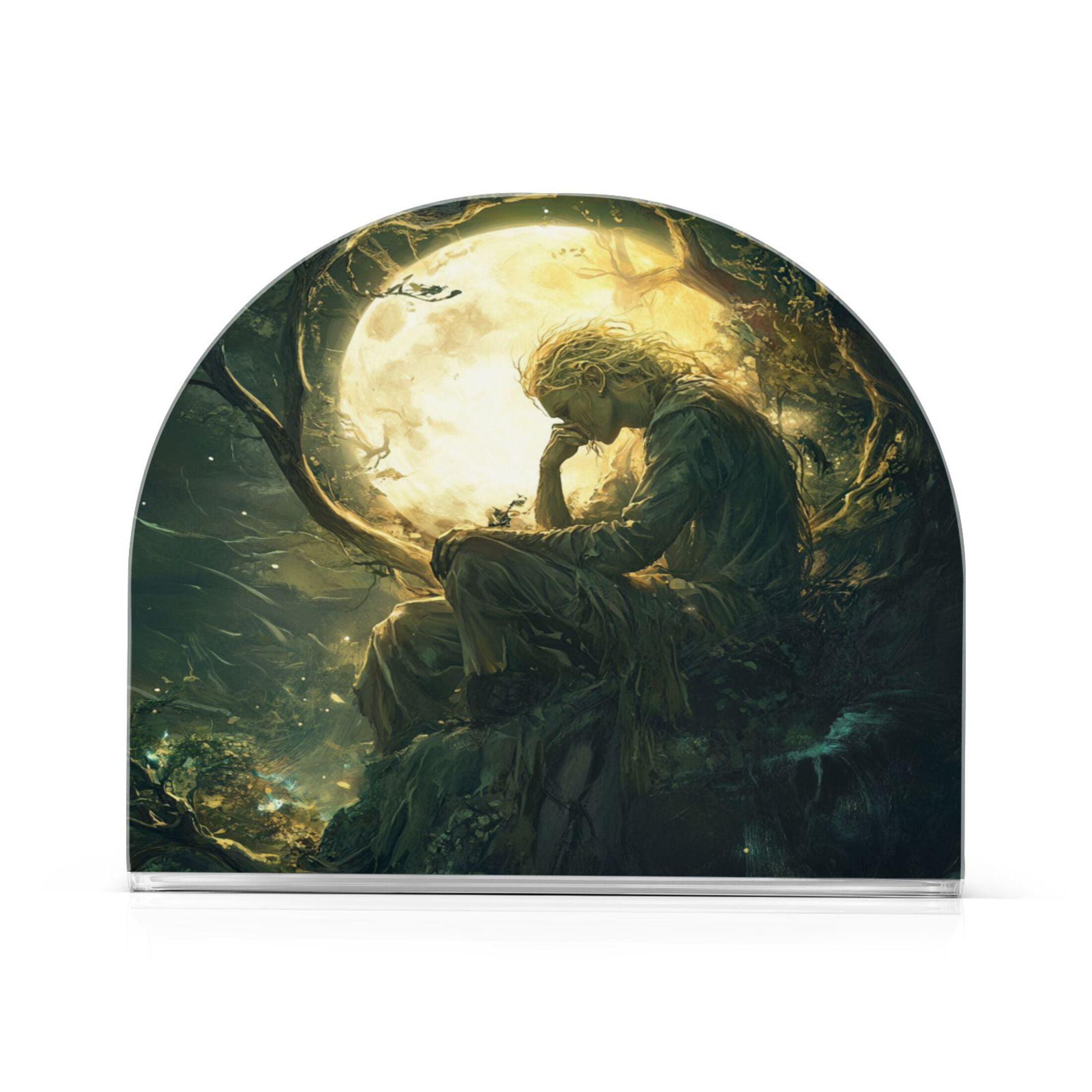 WOBOGO Reflections under The Moon Clear Acrylic Napkin Holder Kitchen ...