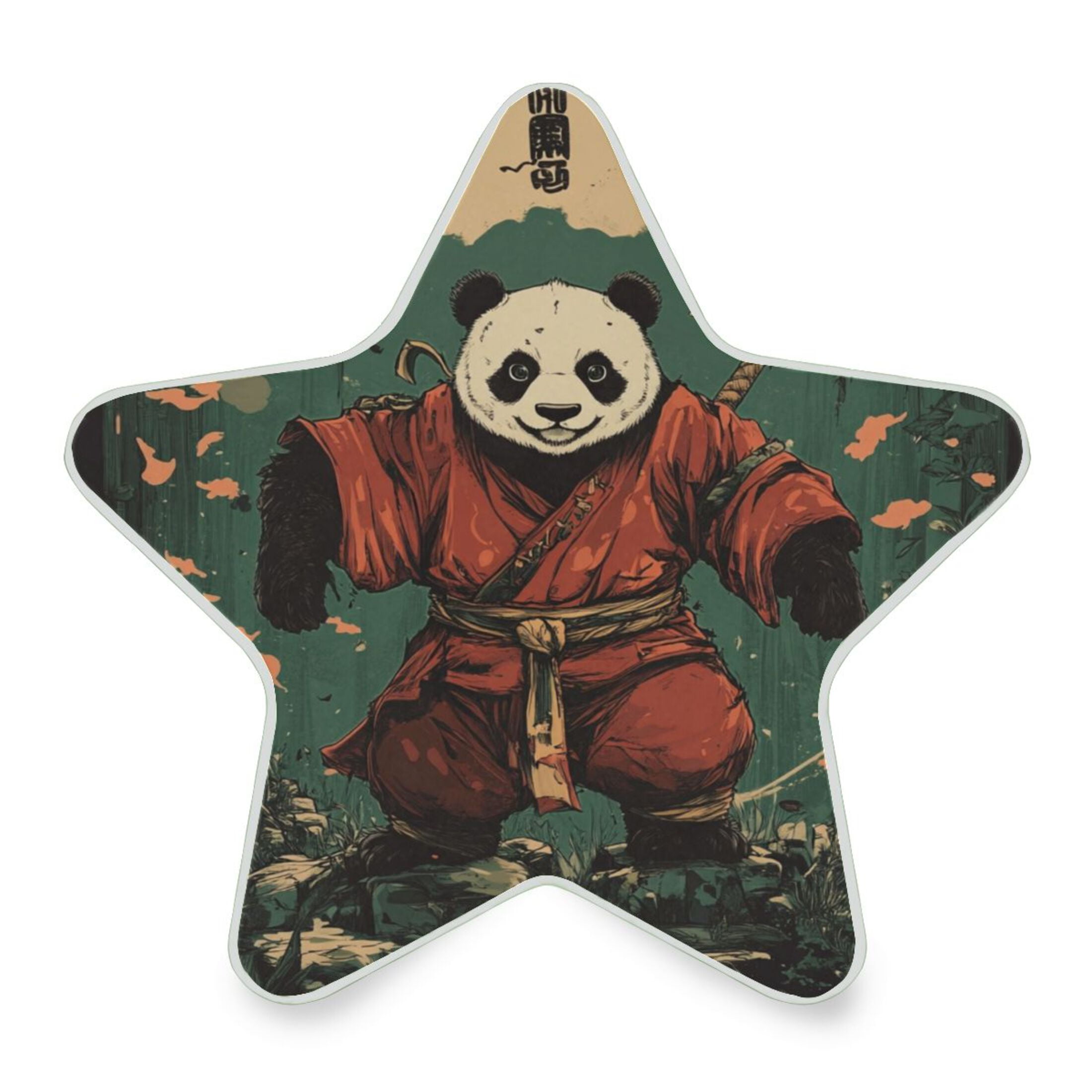 WOBOGO Samurai Panda Pattern LED Star Night Light 0.2 Watt Wall Plug ...