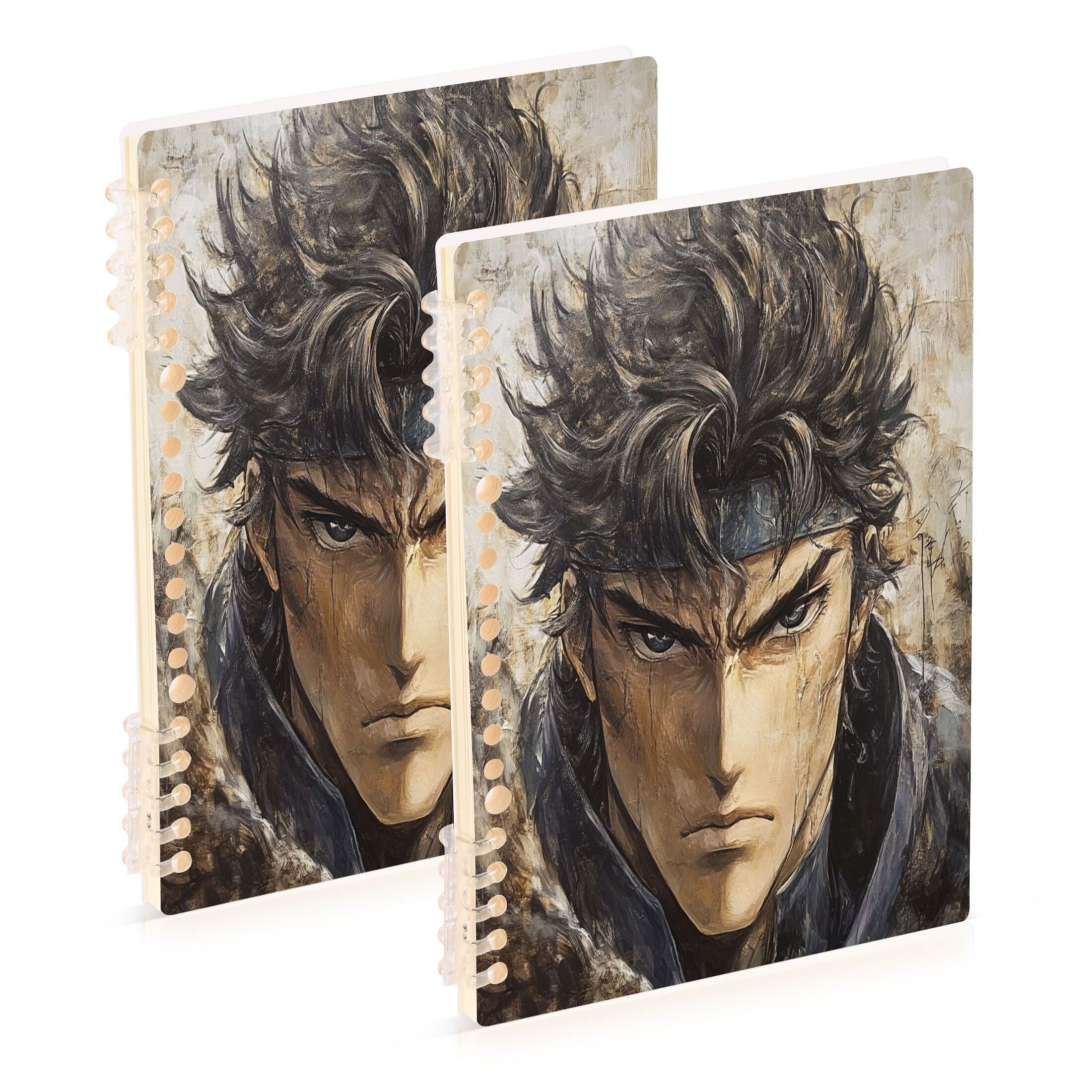 WOBOGO Satoru Gojo Notebook College Horizontal Grid Paper Ink Spill ...