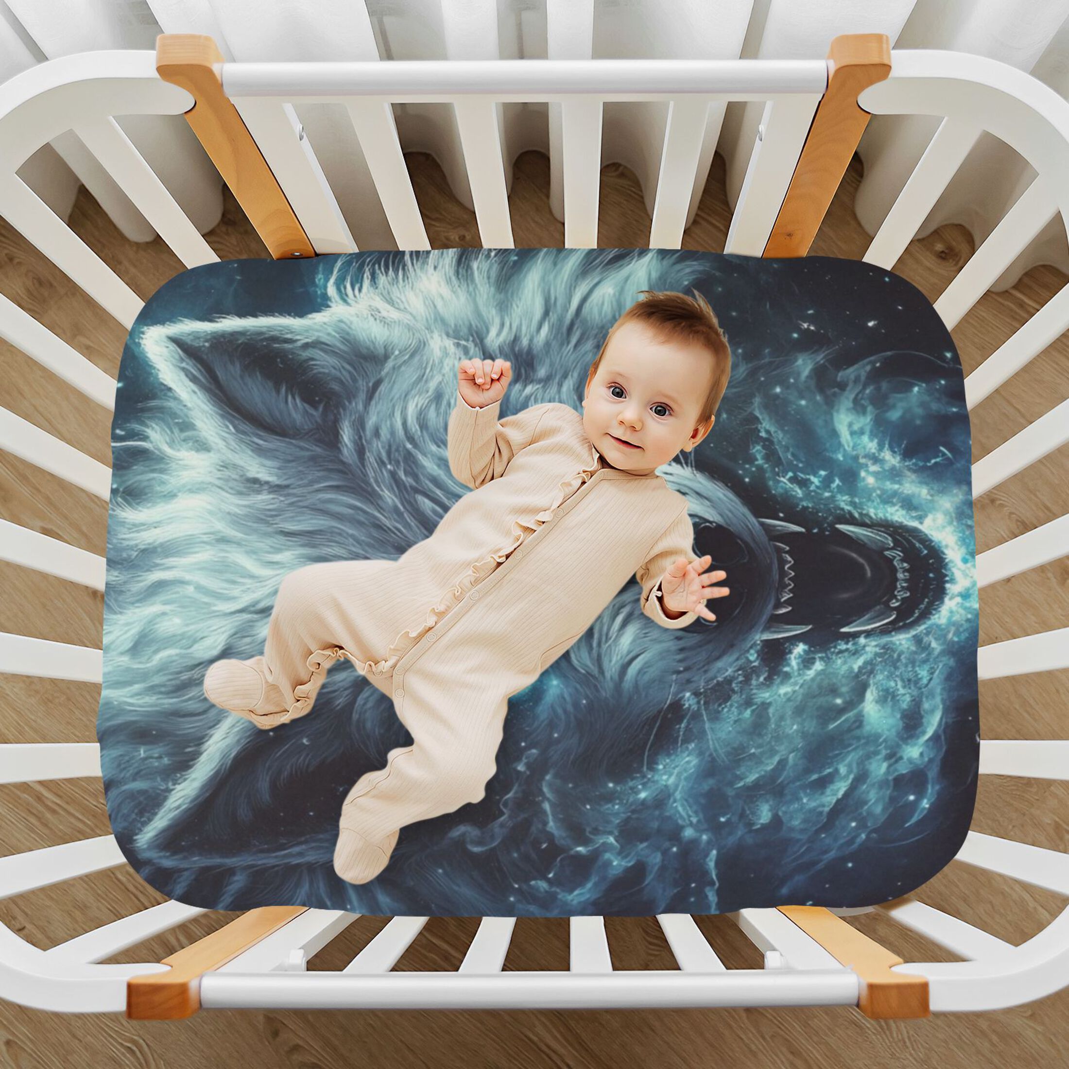WOBOGO Show Ferocity Wolf Baby Crib Sheets Super Soft Microfiber ...