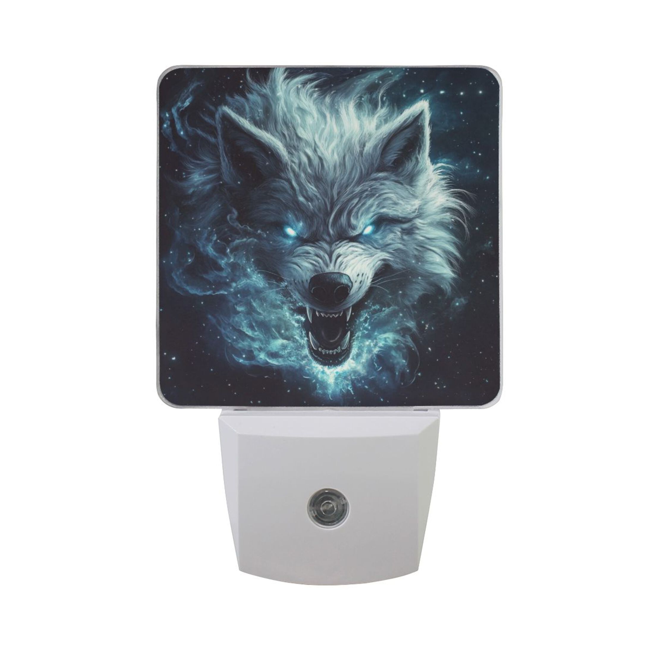 WOBOGO Show Ferocity Wolf LED Night Light 2 Pcs Set 0.5 Watt Wall Plug ...