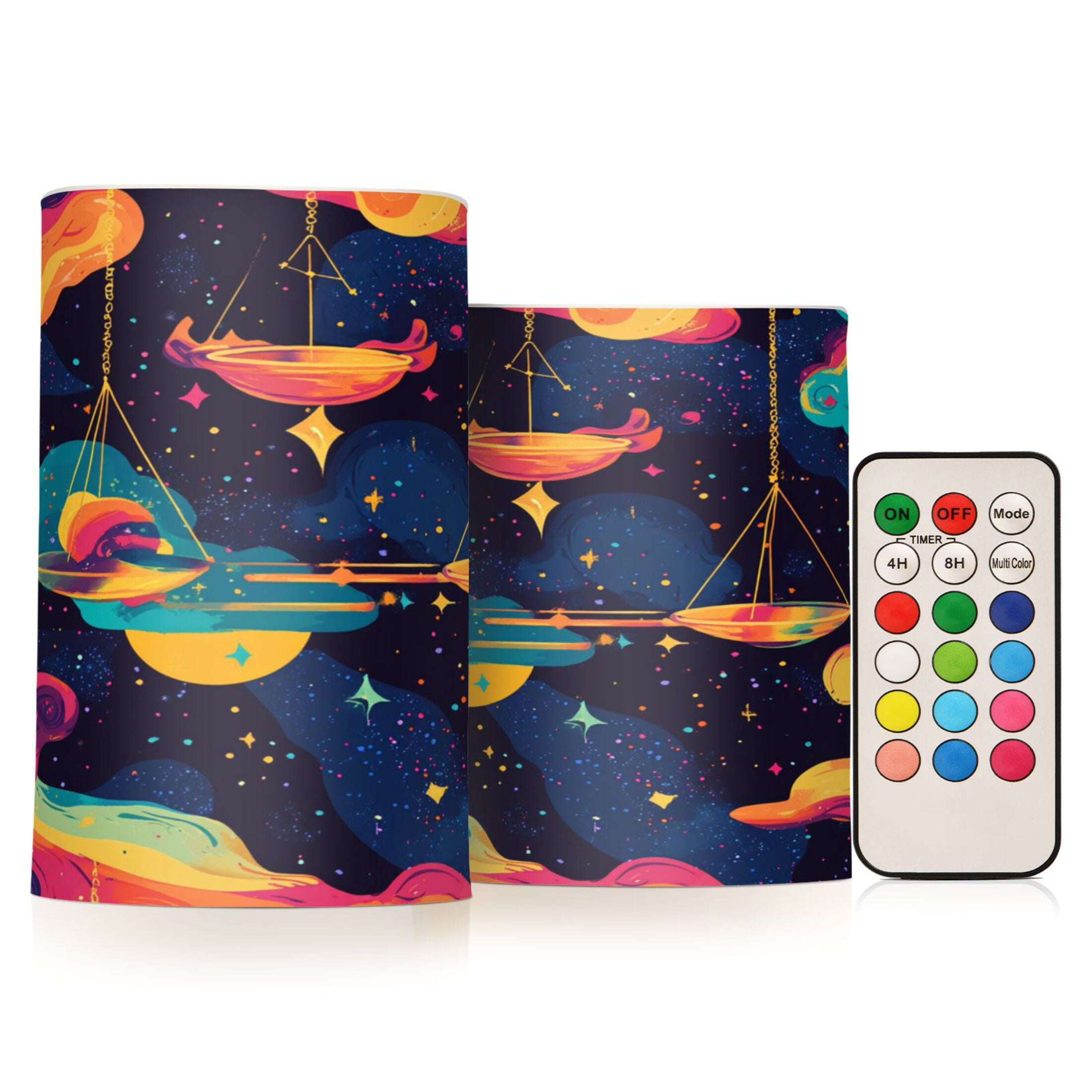 WOBOGO Size Combo Candle Flickering Flameless with Remote Control and ...