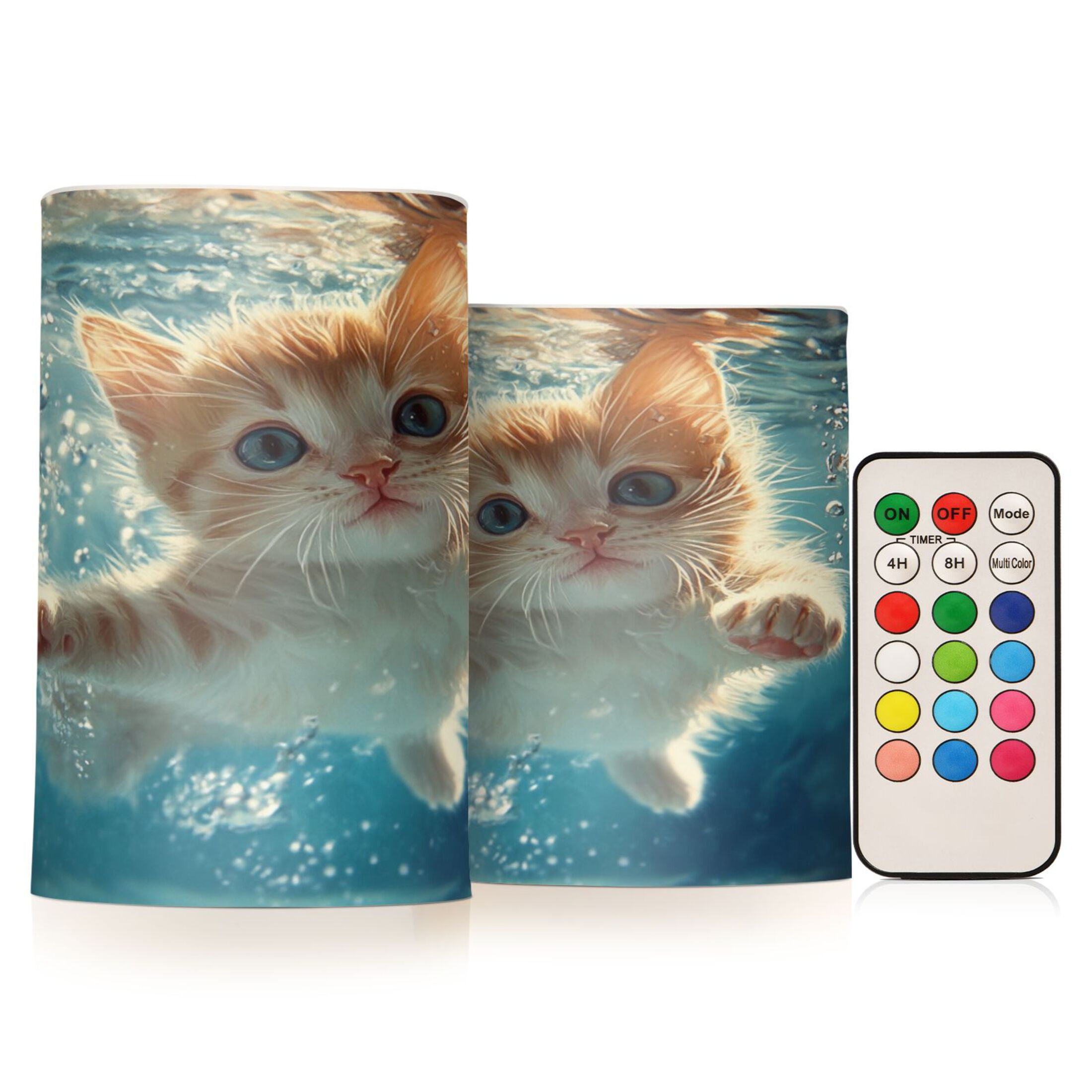 WOBOGO Size Combo Candle Flickering Flameless with Remote Control and ...