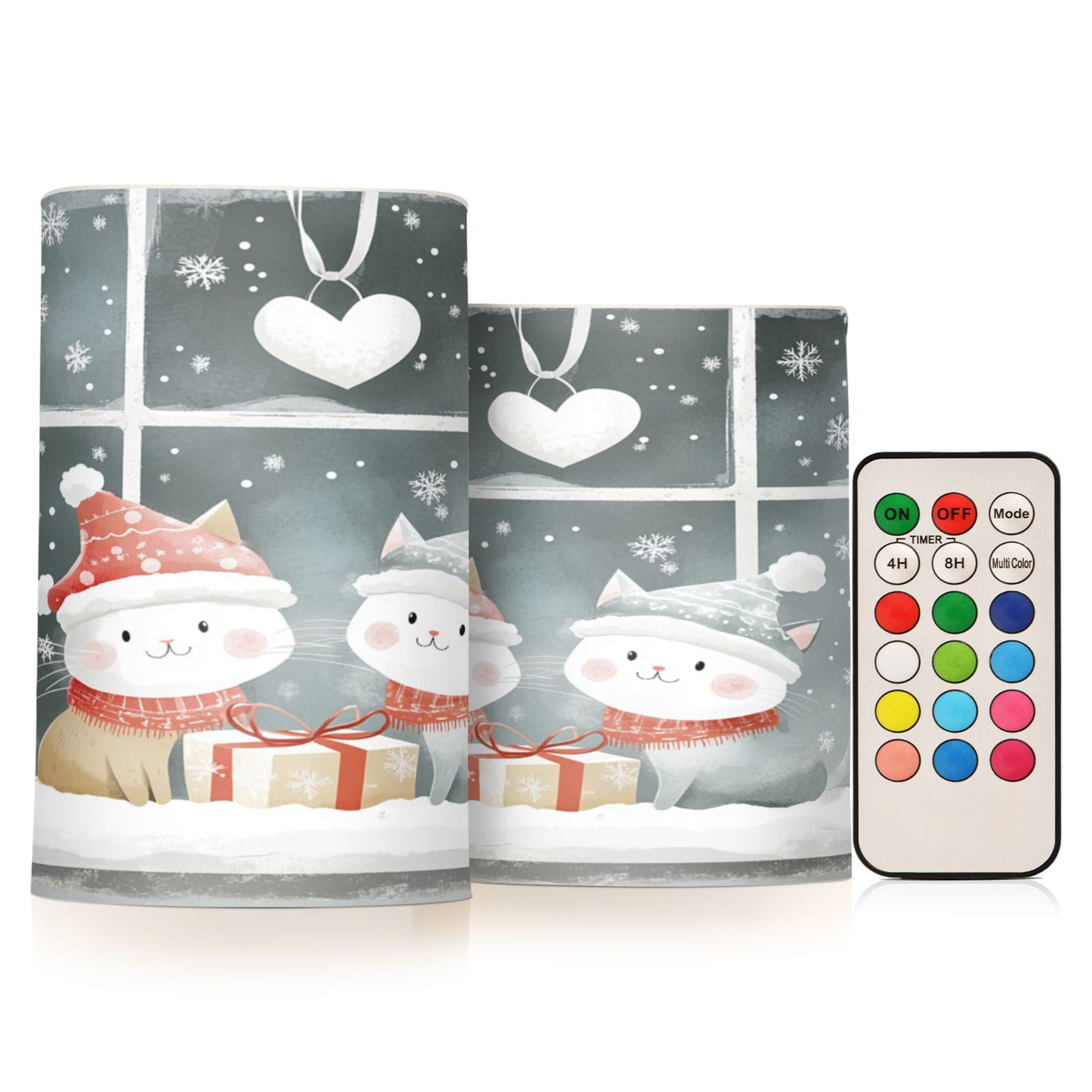 WOBOGO Size Combo Candle Flickering Flameless with Remote Control and ...