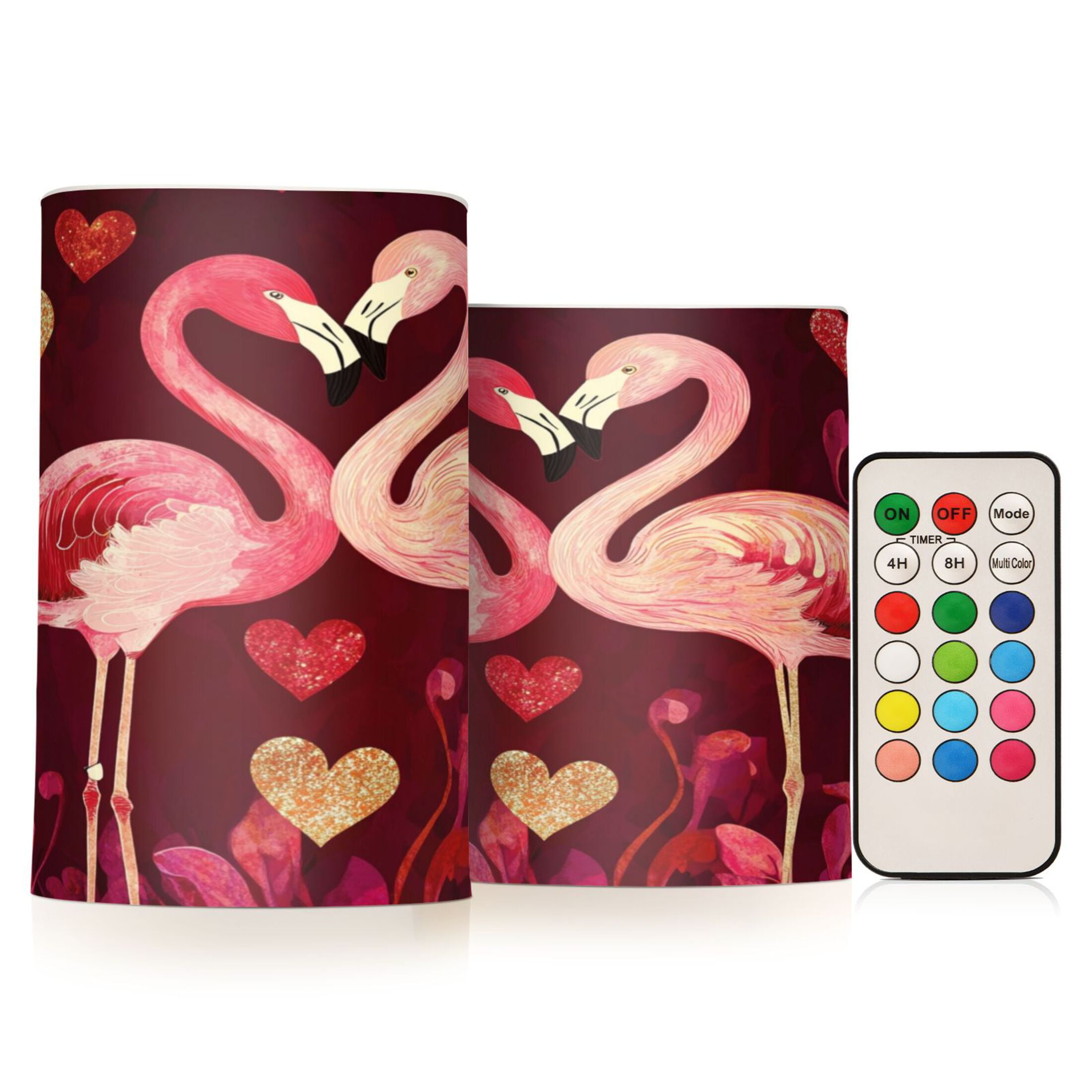 WOBOGO Size Combo Candle Flickering Flameless with Remote Control and ...