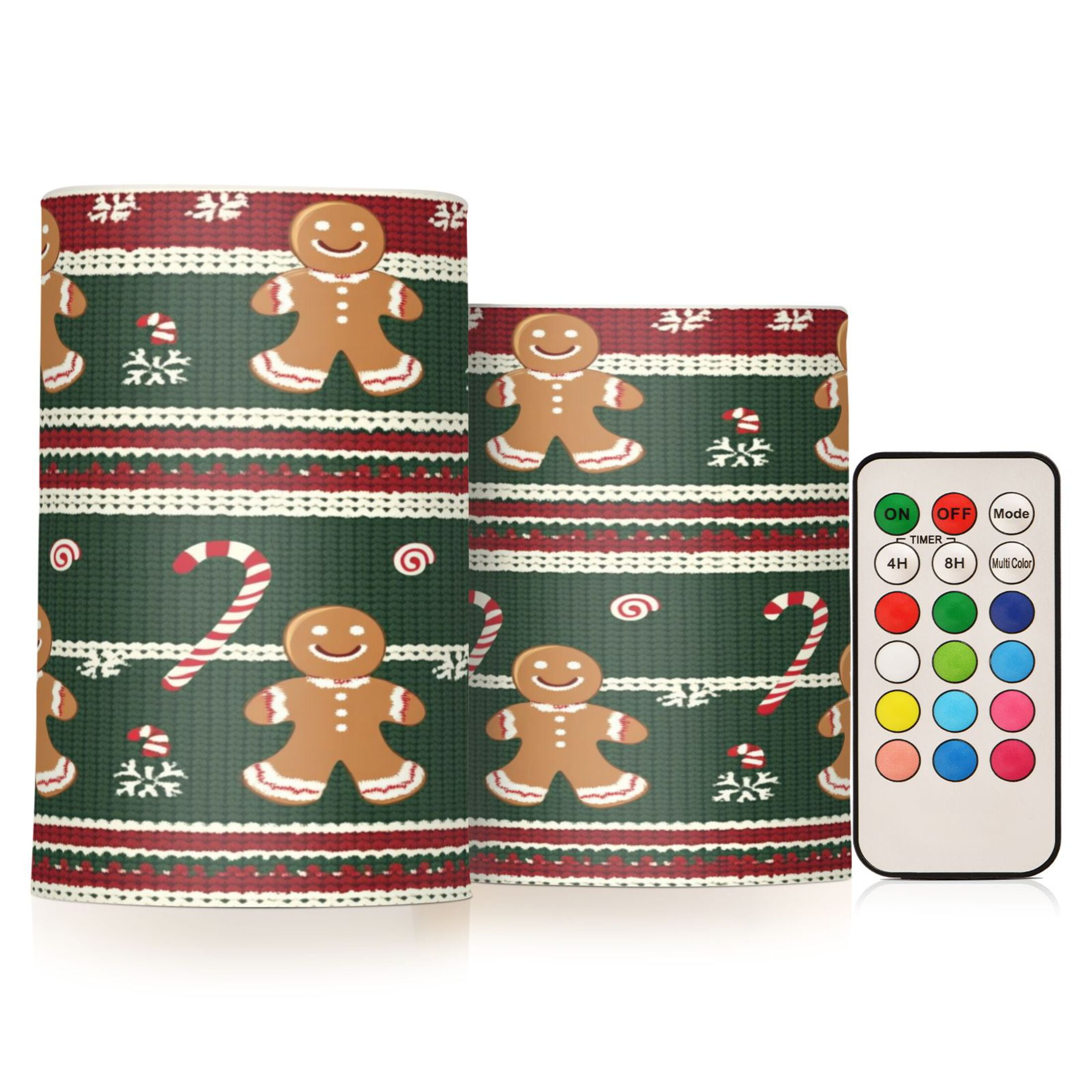 WOBOGO Size Combo Candle Flickering Flameless with Remote Control and ...