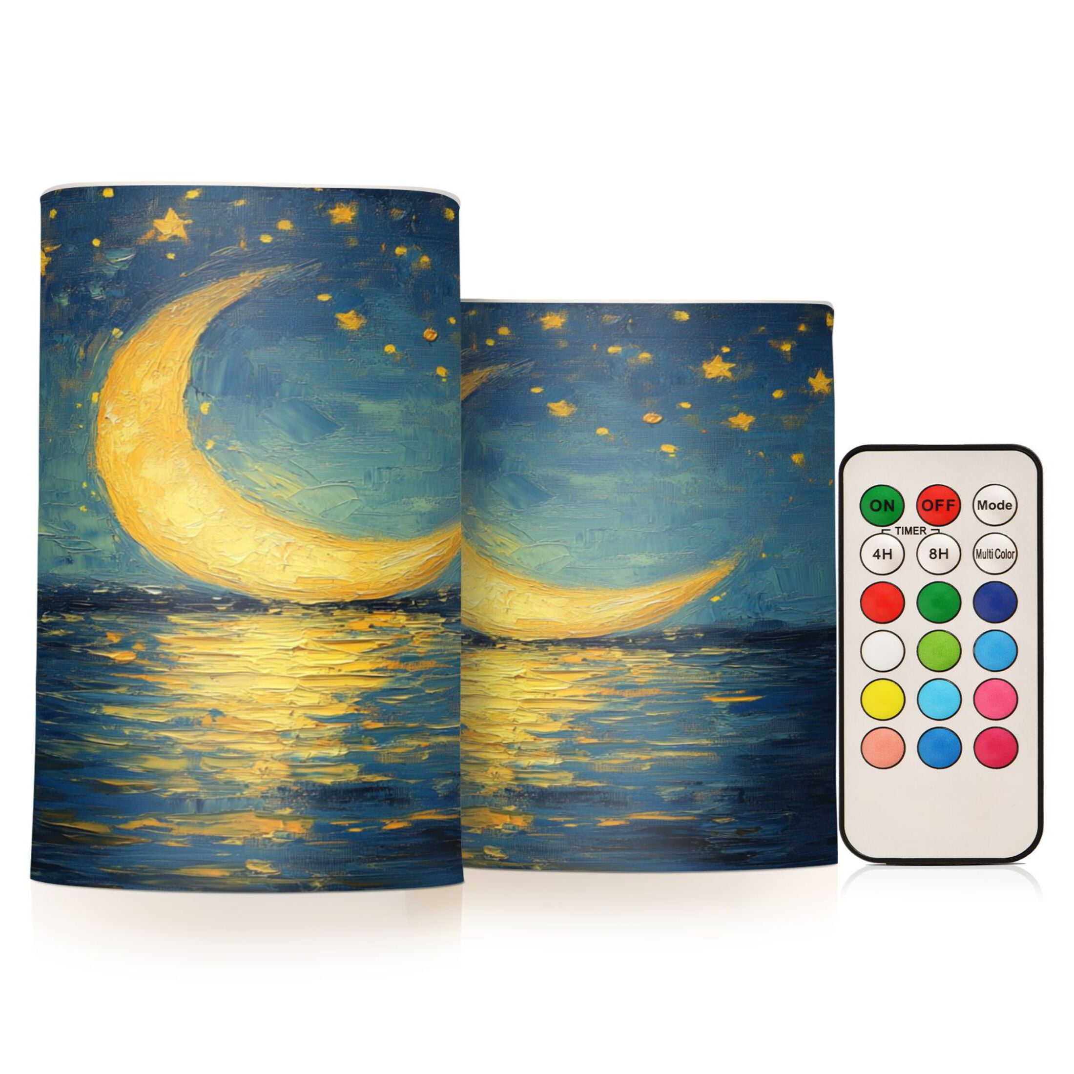 WOBOGO Size Combo Candle Flickering Flameless with Remote Control and ...