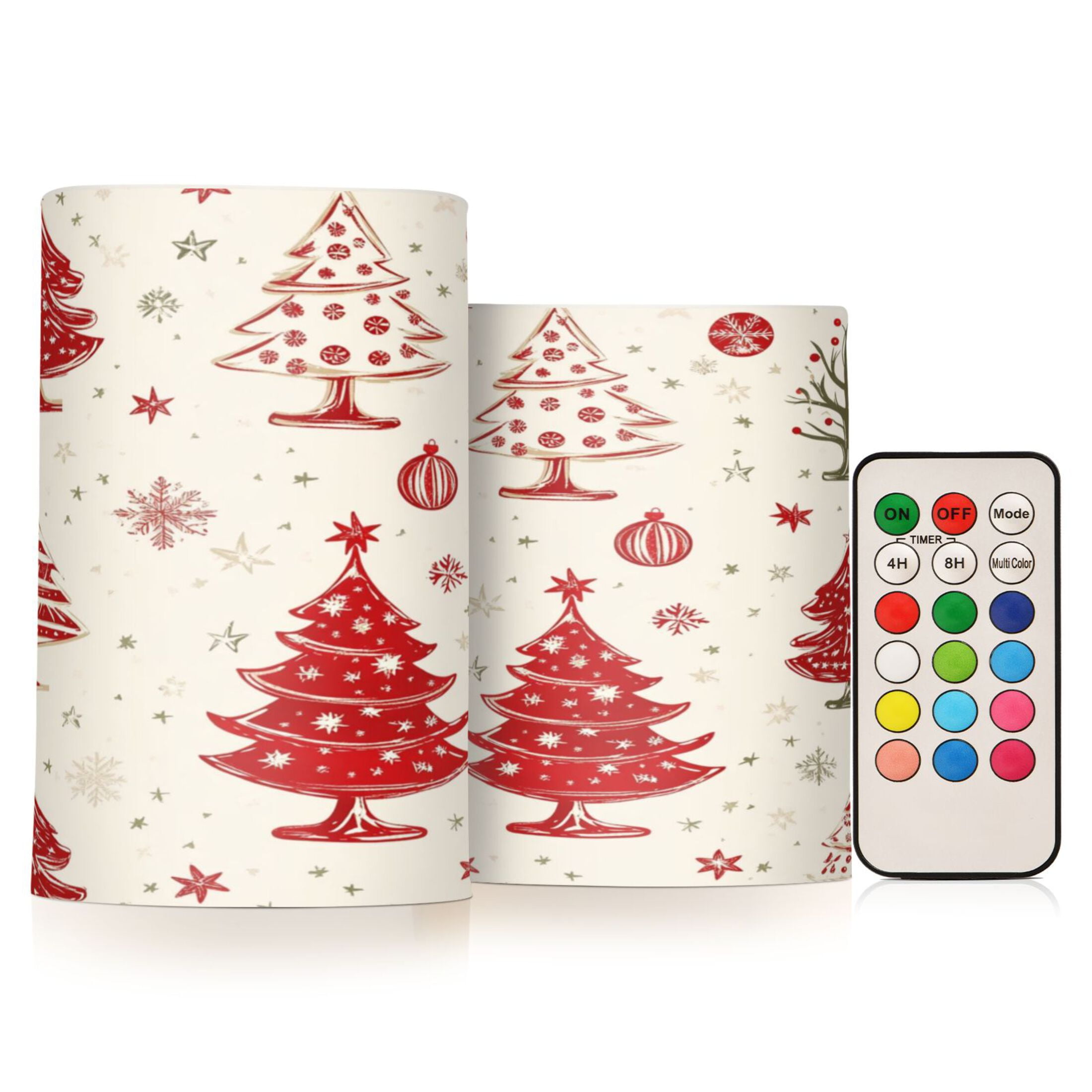 WOBOGO Size Combo Candle Flickering Flameless with Remote Control and ...
