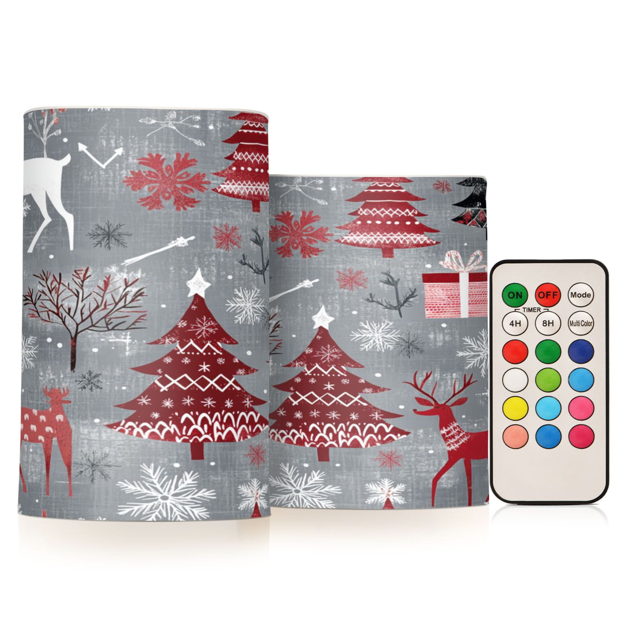 WOBOGO Size Combo Candle Flickering Flameless with Remote Control and ...