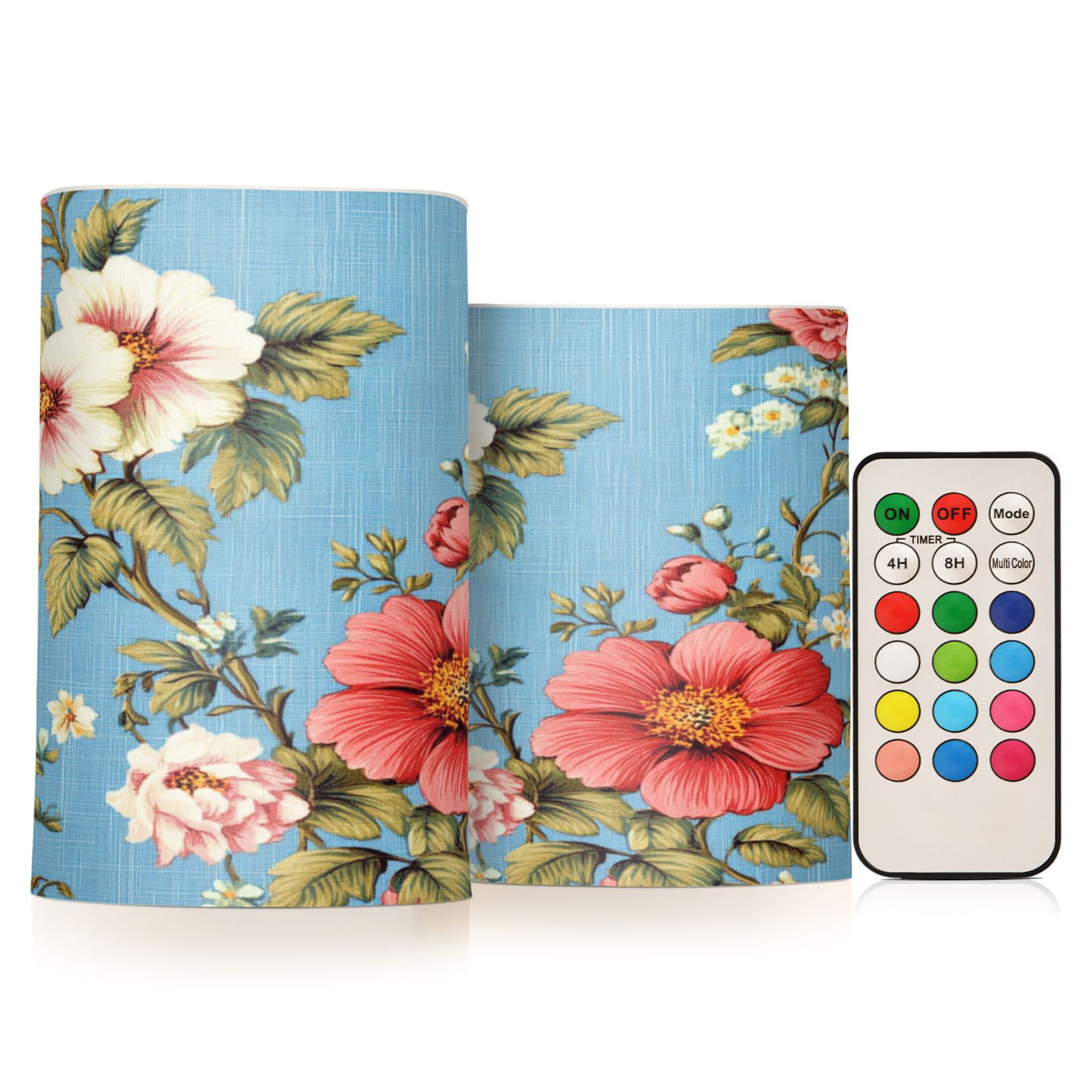 WOBOGO Size Combo Candle Flickering Flameless with Remote Control and ...
