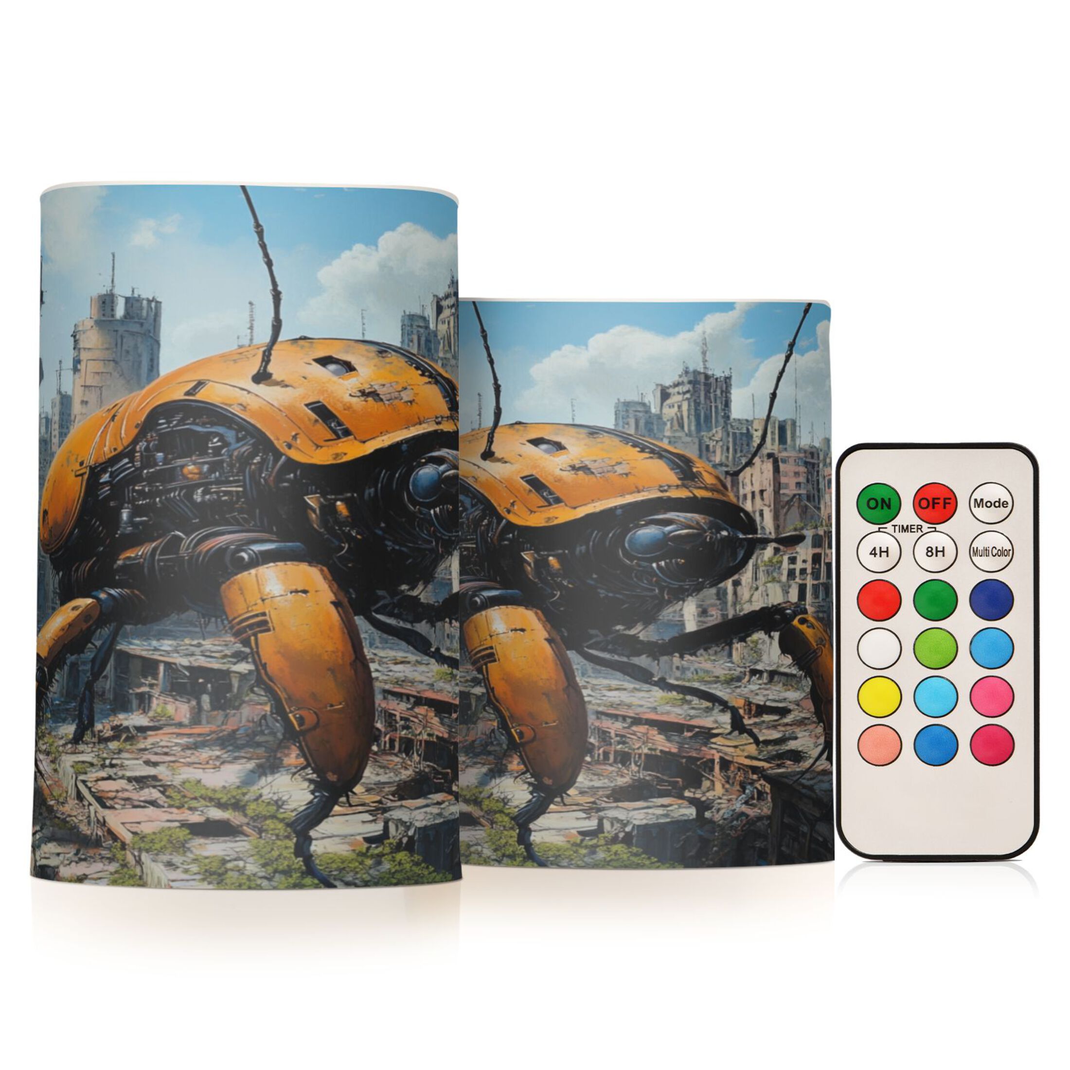 WOBOGO Size Combo Candle Flickering Flameless with Remote Control and ...