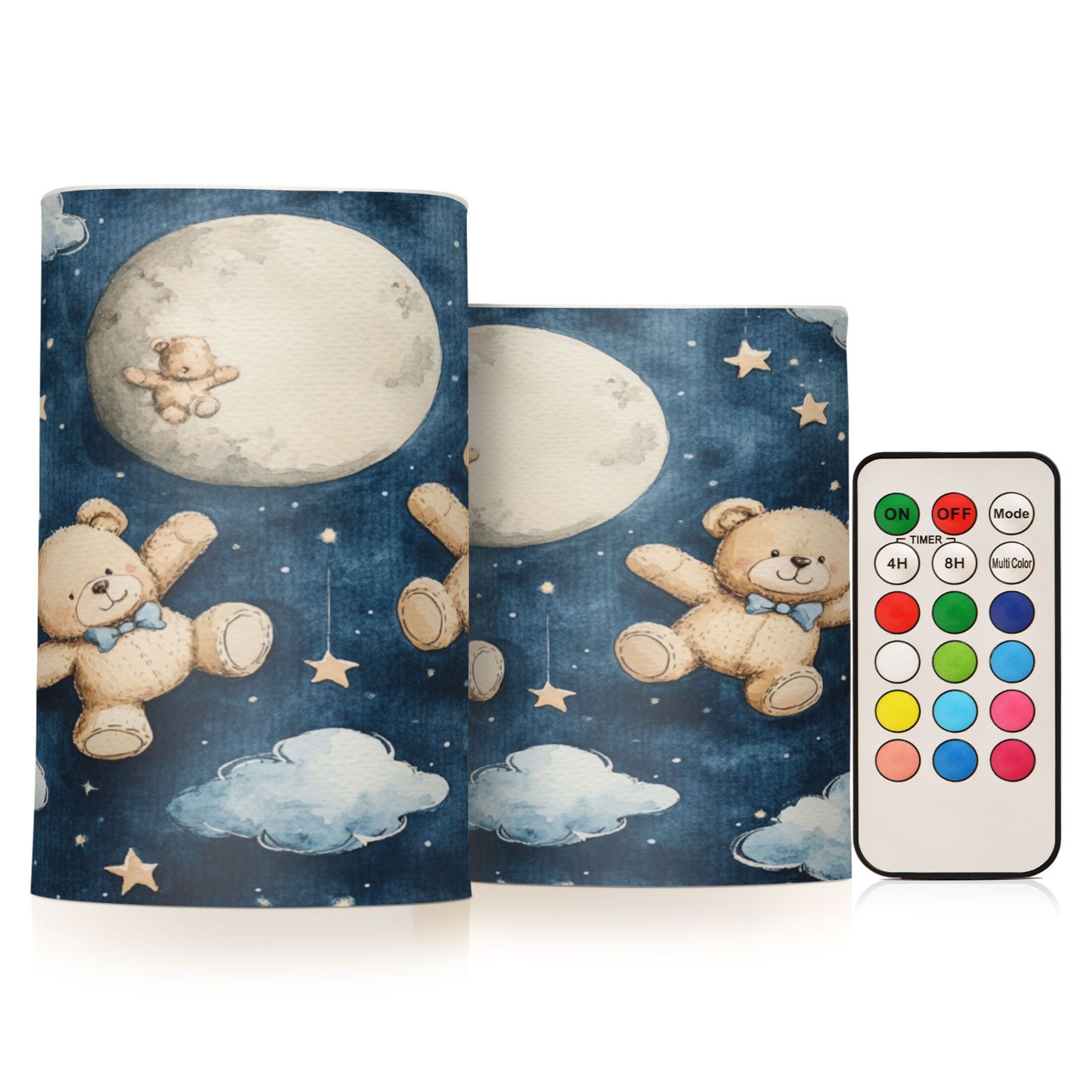 WOBOGO Size Combo Candle Flickering Flameless with Remote Control and ...