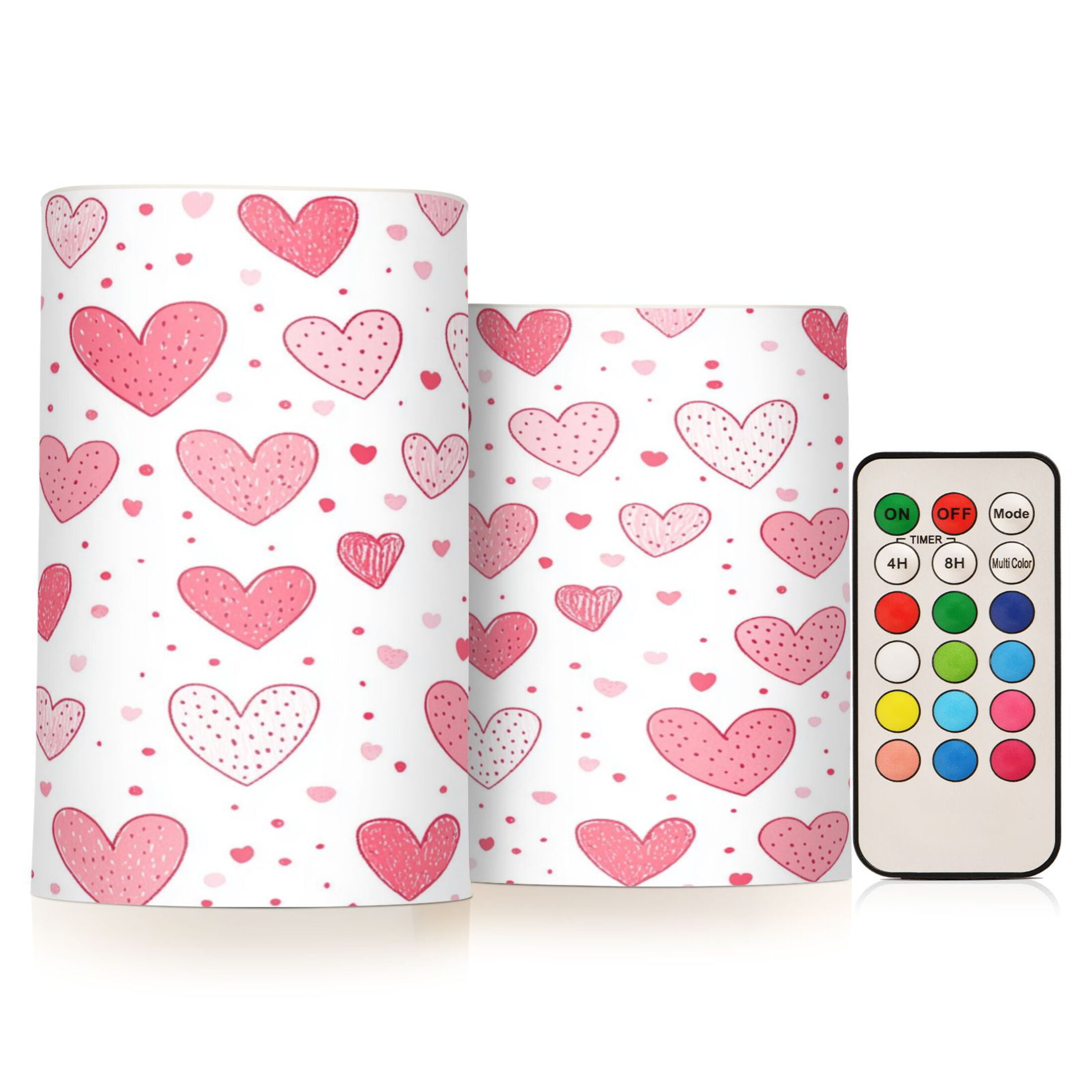 WOBOGO Size Combo Candle Flickering Flameless with Remote Control and ...