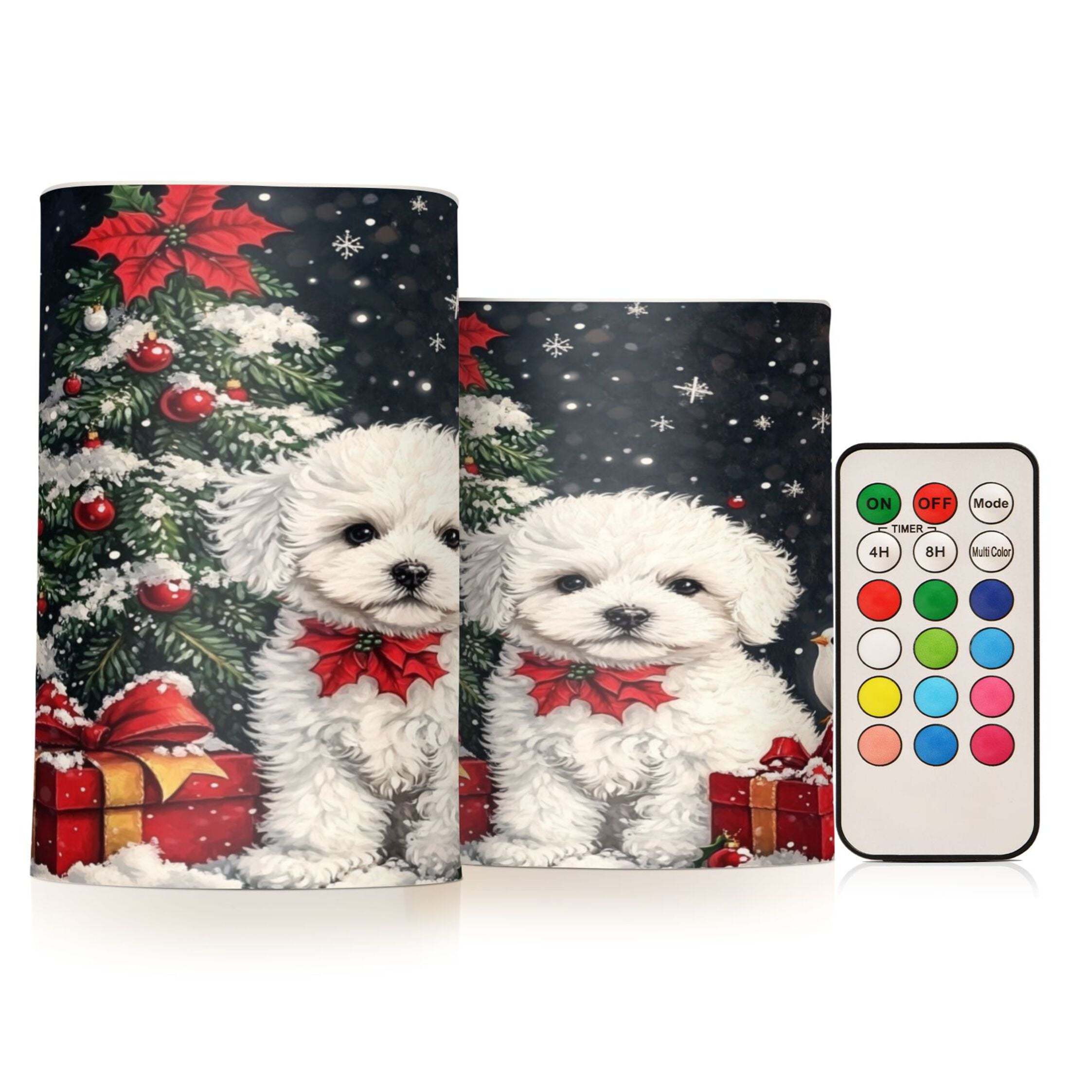 WOBOGO Size Combo Candle Flickering Flameless with Remote Control and ...