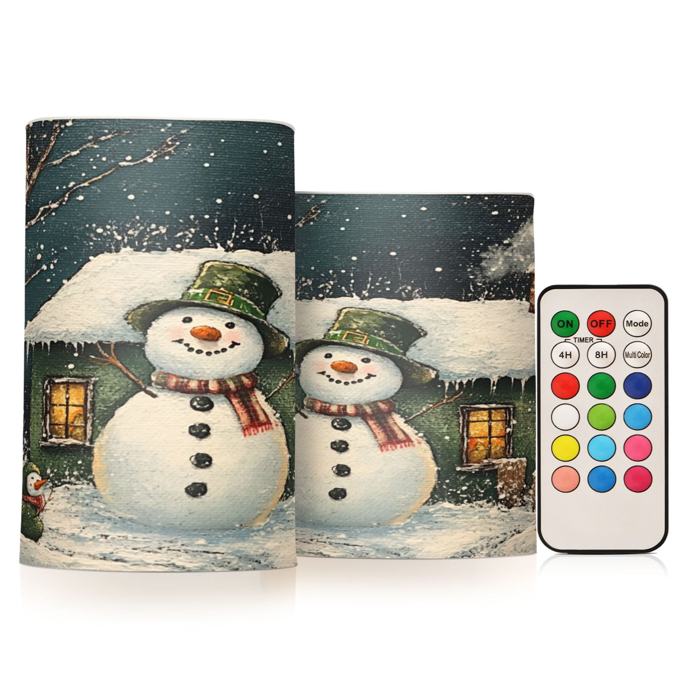 WOBOGO Size Combo Candle Flickering Flameless with Remote Control and ...