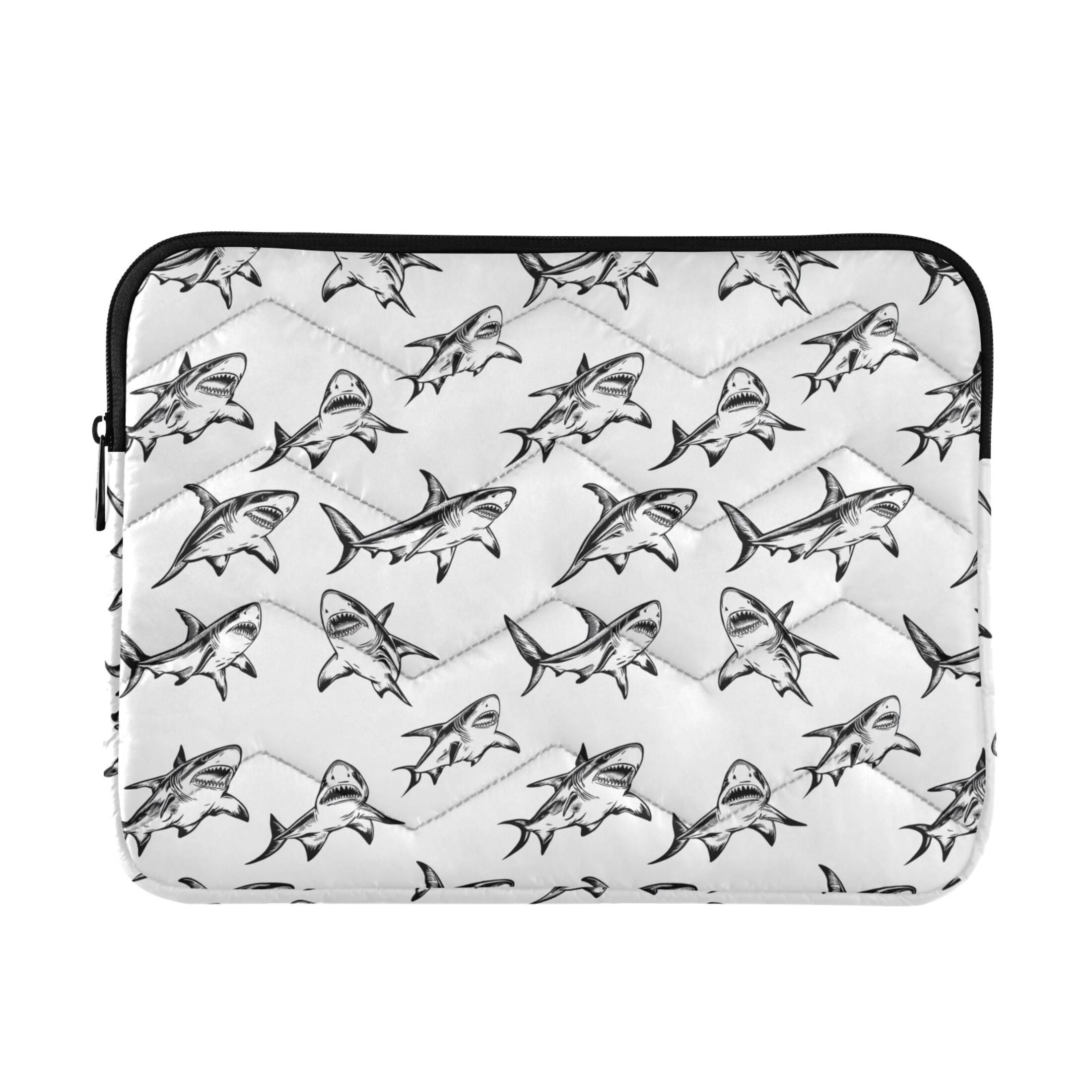 WOBOGO Sketch Shark Laptop Sleeve 15.7 inch Lightweight Zipper Design ...