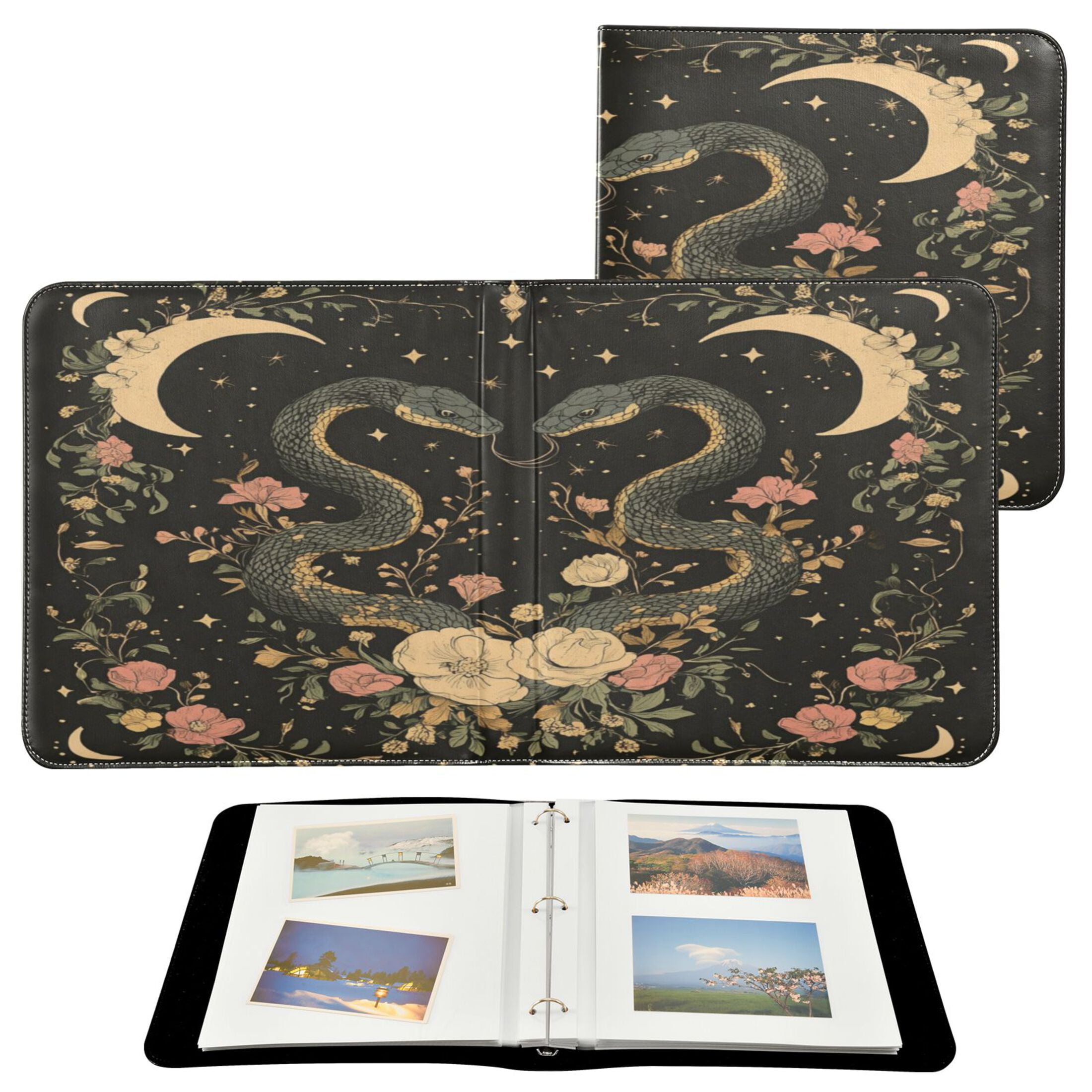 WOBOGO Snakes Entwining Vines Photo Albums 20 Pages Large Capacity DIY ...