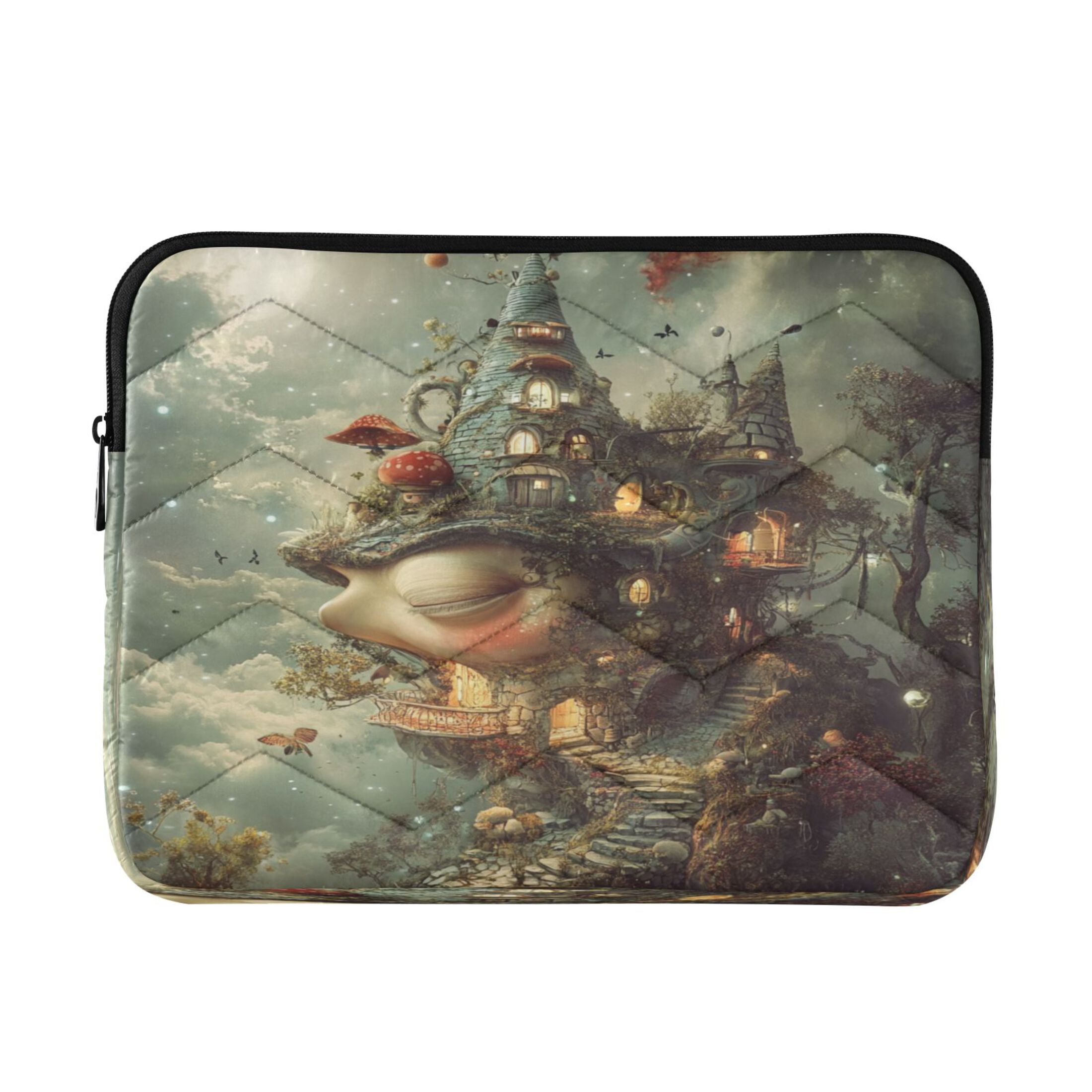 WOBOGO Spooky Castle Laptop Sleeve 15.7 inch Lightweight Zipper Design ...