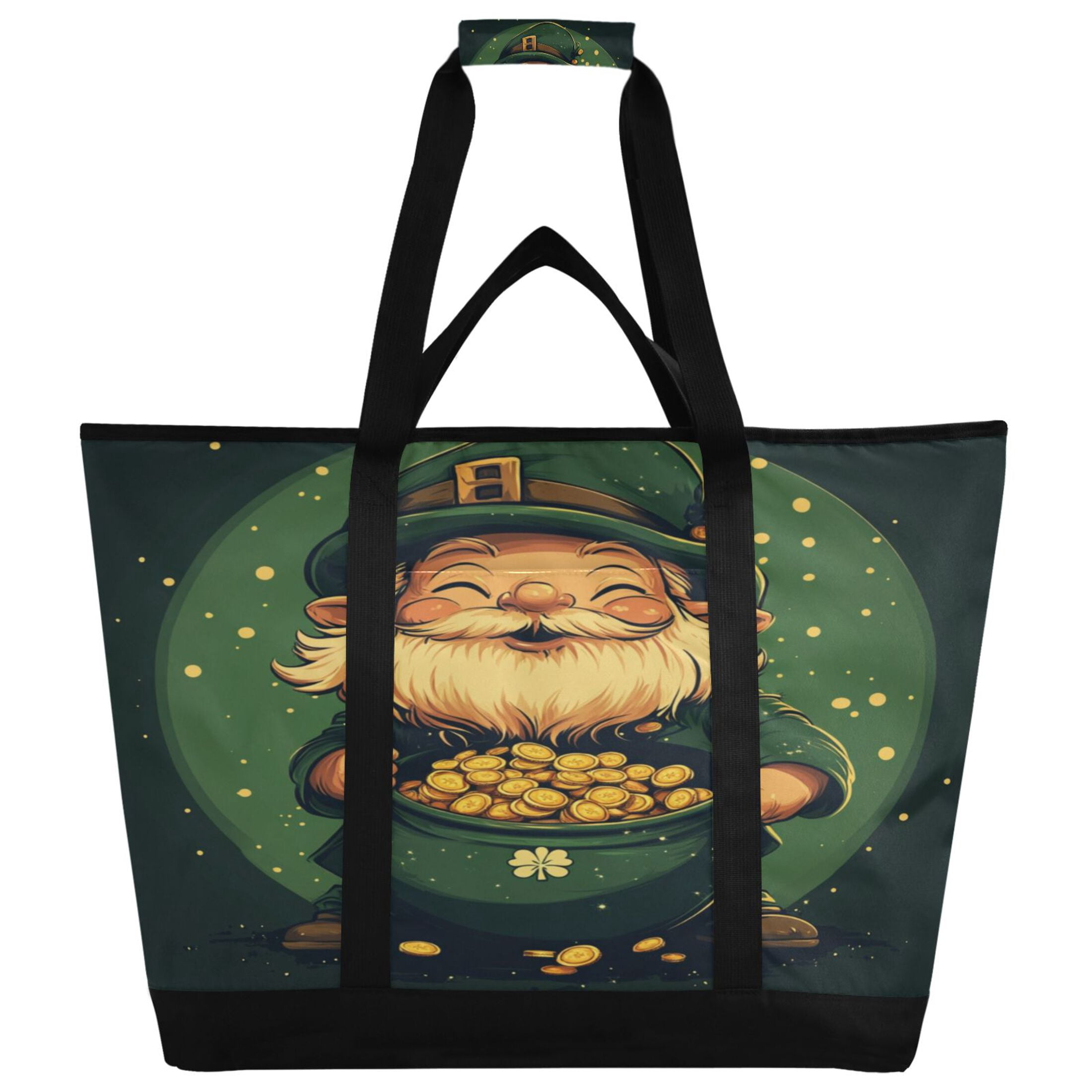 WOBOGO St Patricks Dwarf Demon Tote Cooler Bag Fold Flat Insulated ...