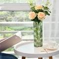 WOBOGO St Patricks Green Cloverleaf Pattern Plastic Vase Home or ...