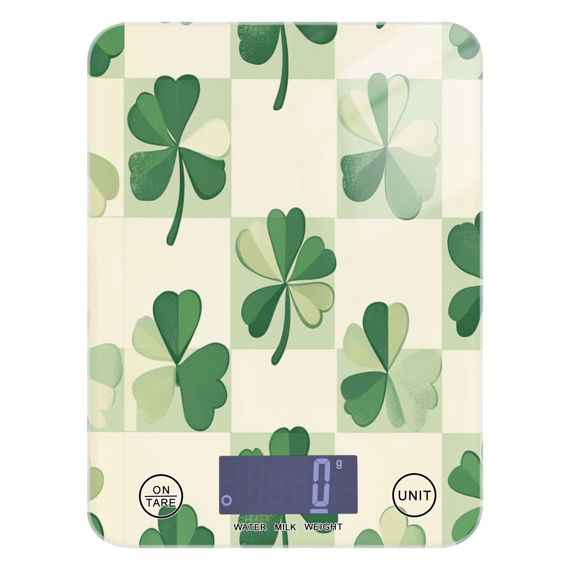 WOBOGO St Patricks Lucky Clover Kitchen Scale Digital Gram and Ounce ...