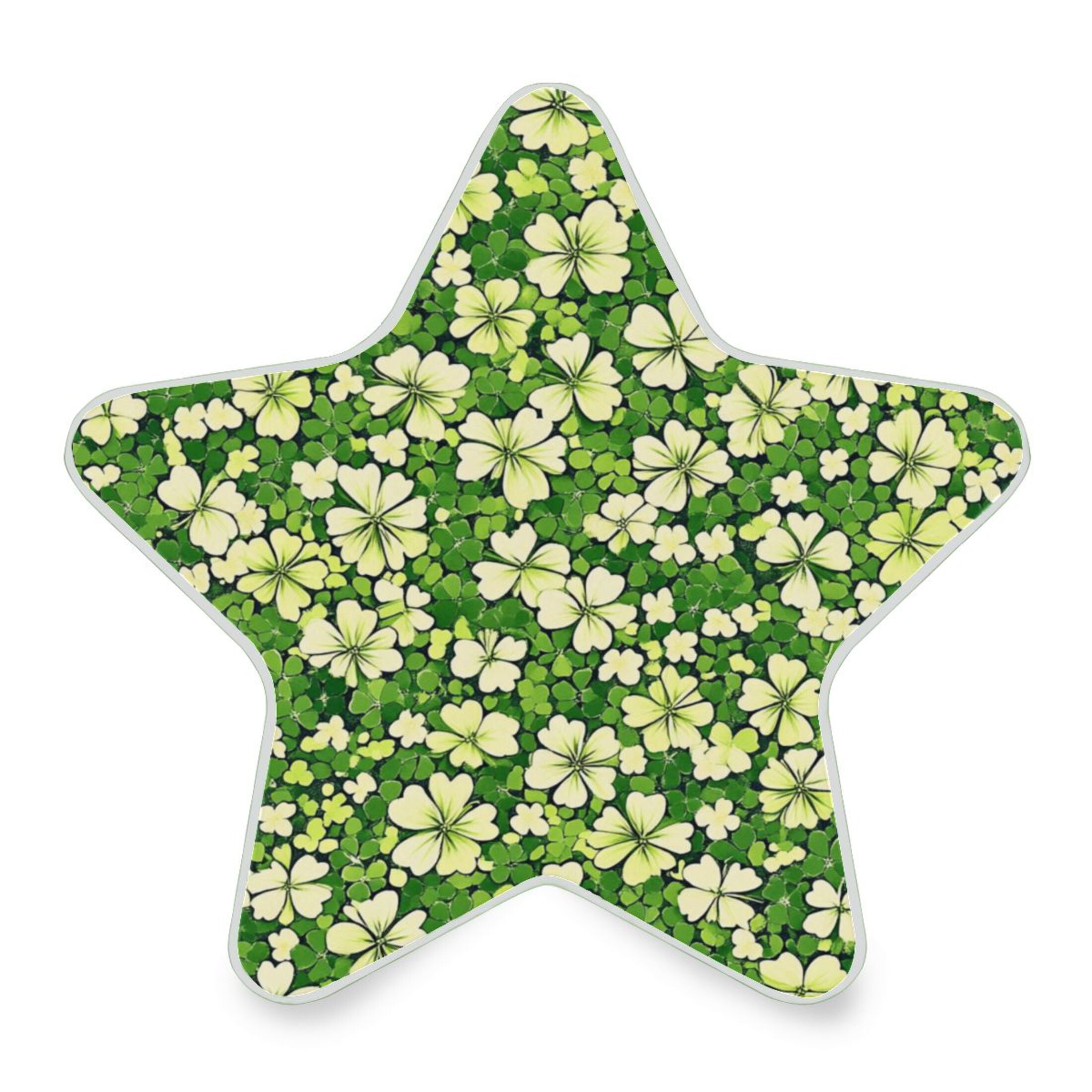 WOBOGO St Patricks Seamlessly Repeating Clover LED Star Night Light 0.2 ...