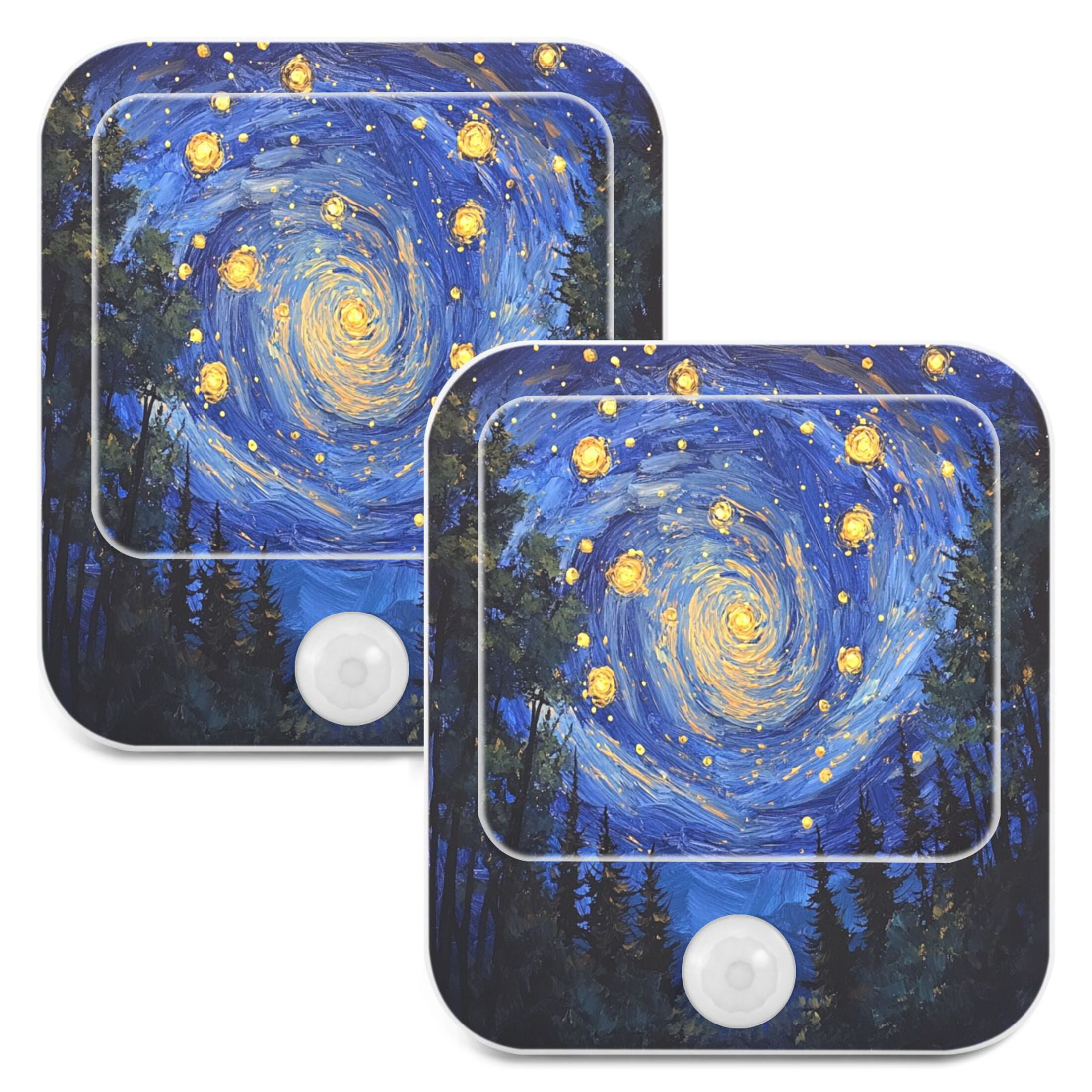 WOBOGO Starry Night Sky with Fireflies Night Light Lamp with Smart ...