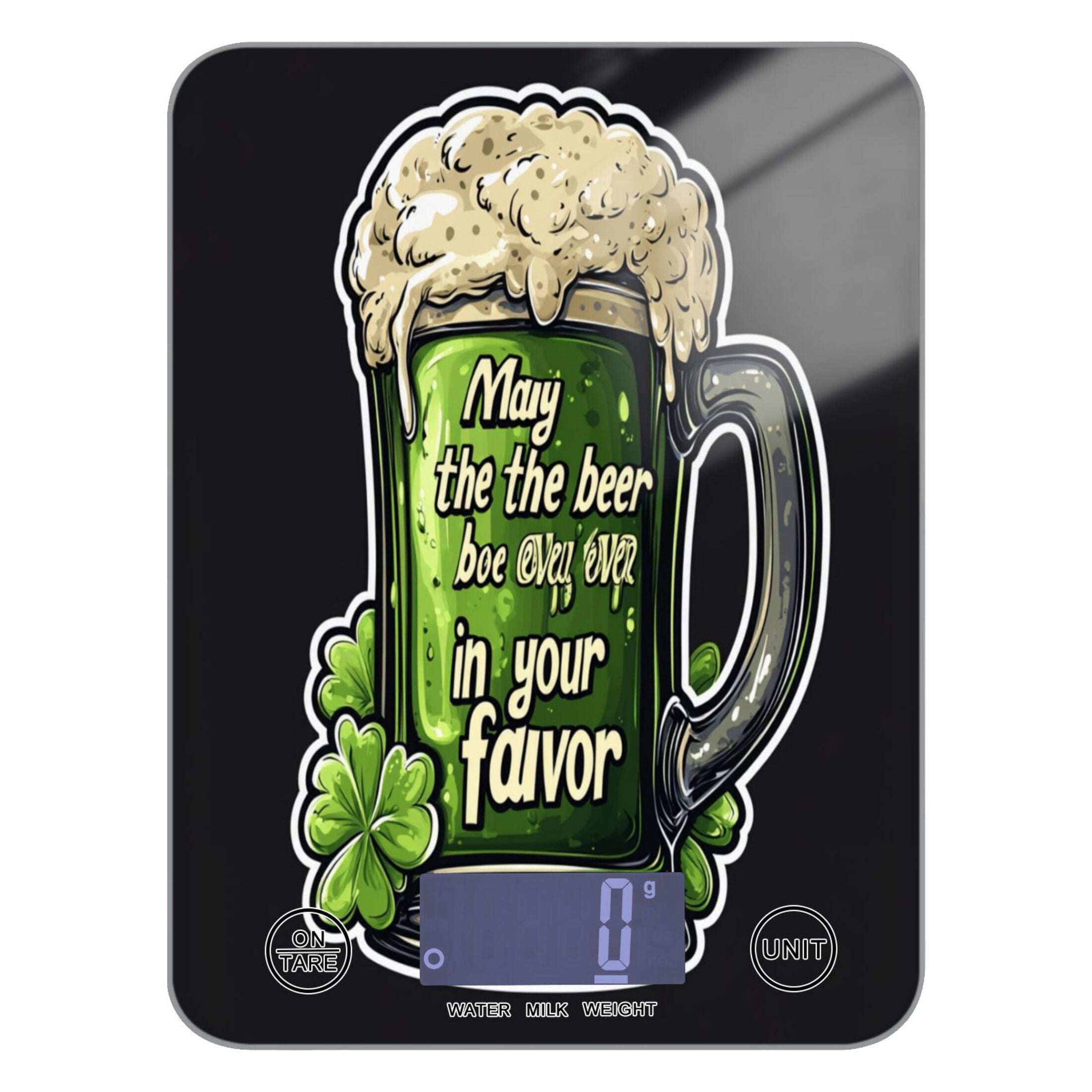 WOBOGO Stpatricks Day Beers Kitchen Scale Digital Gram and Ounce Weighing for Cooking Baking ...
