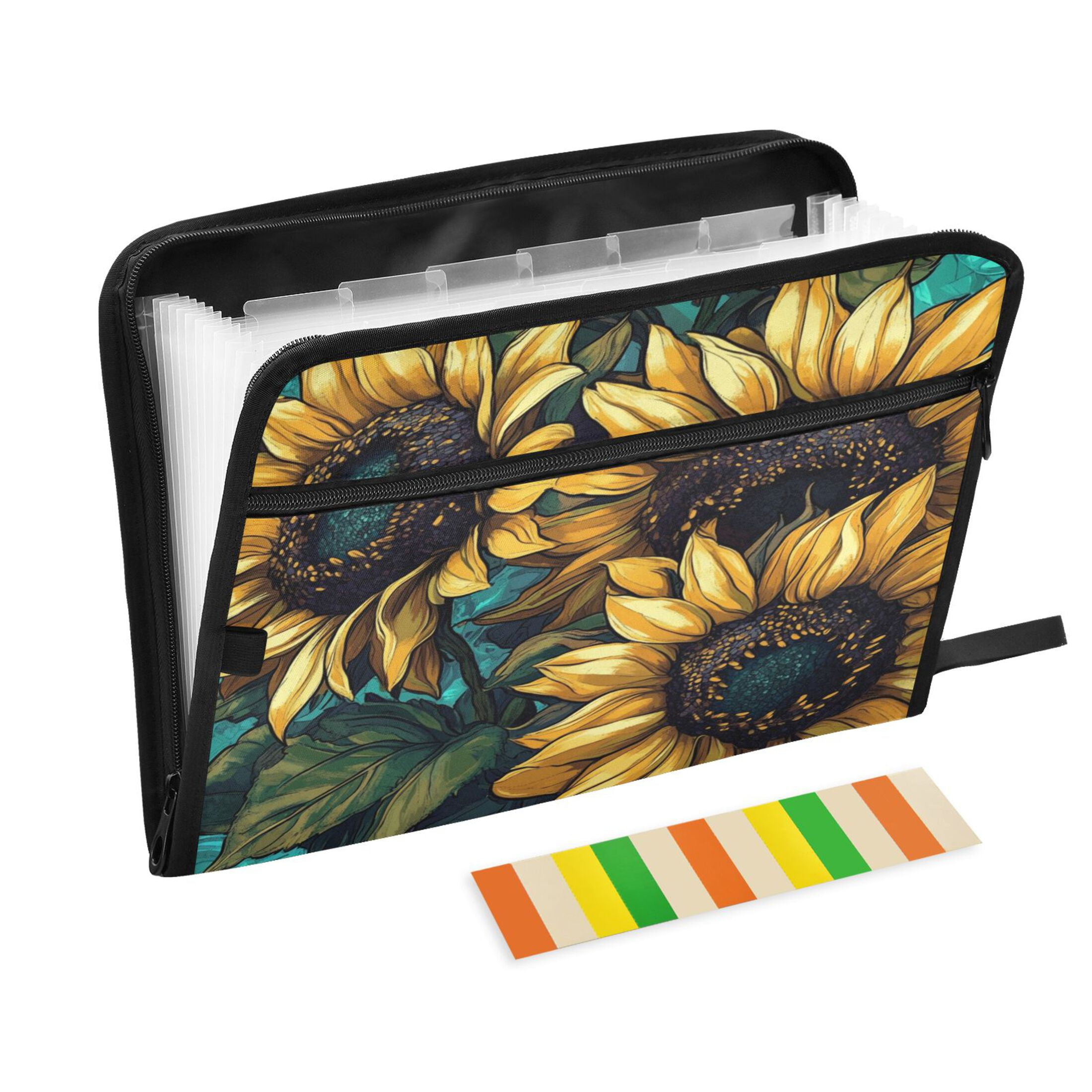 WOBOGO Sunflower Graffiti Art Expanding File Folder Letter Size ...