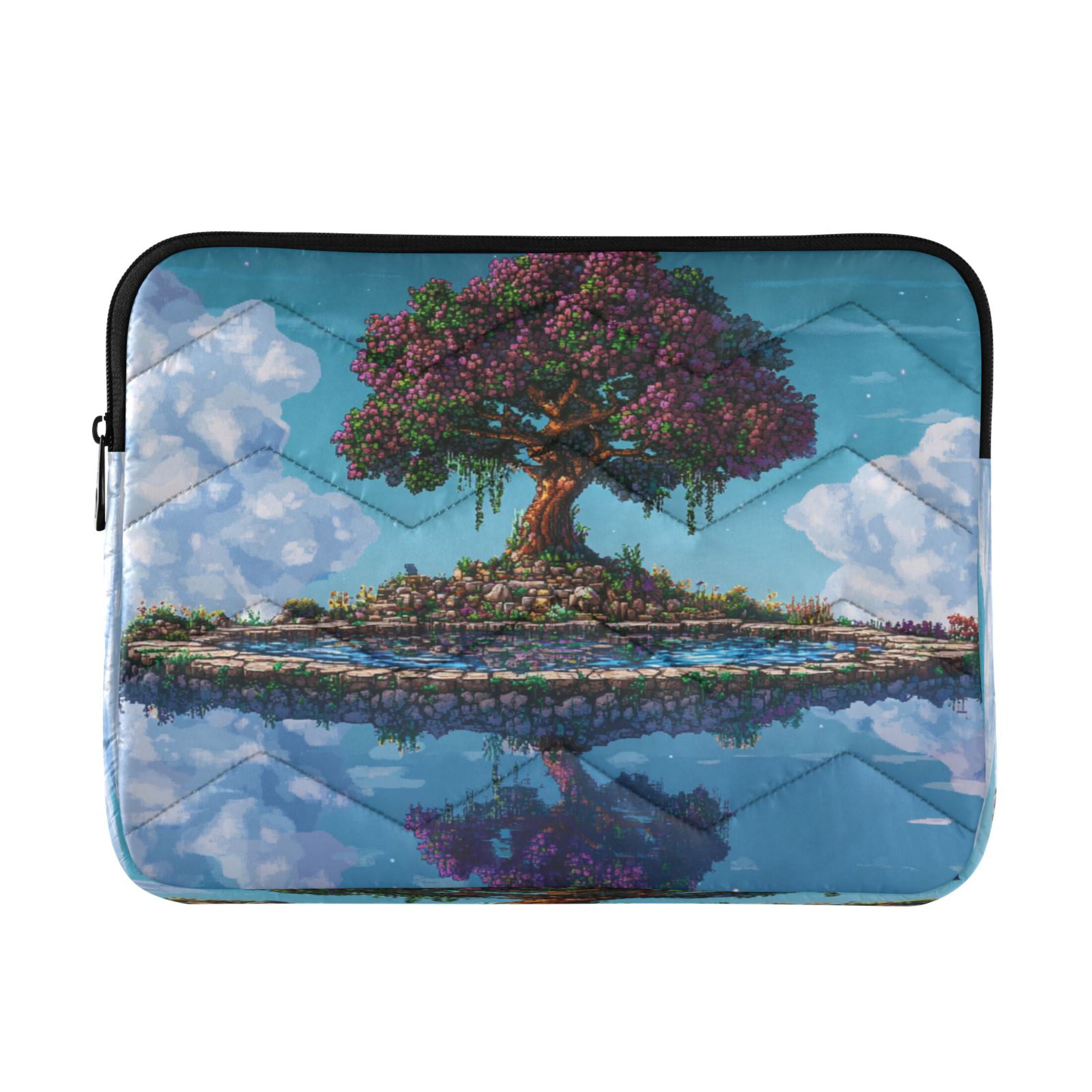 WOBOGO Terraria Style Tree Laptop Sleeve 13.4 inch Lightweight Zipper ...