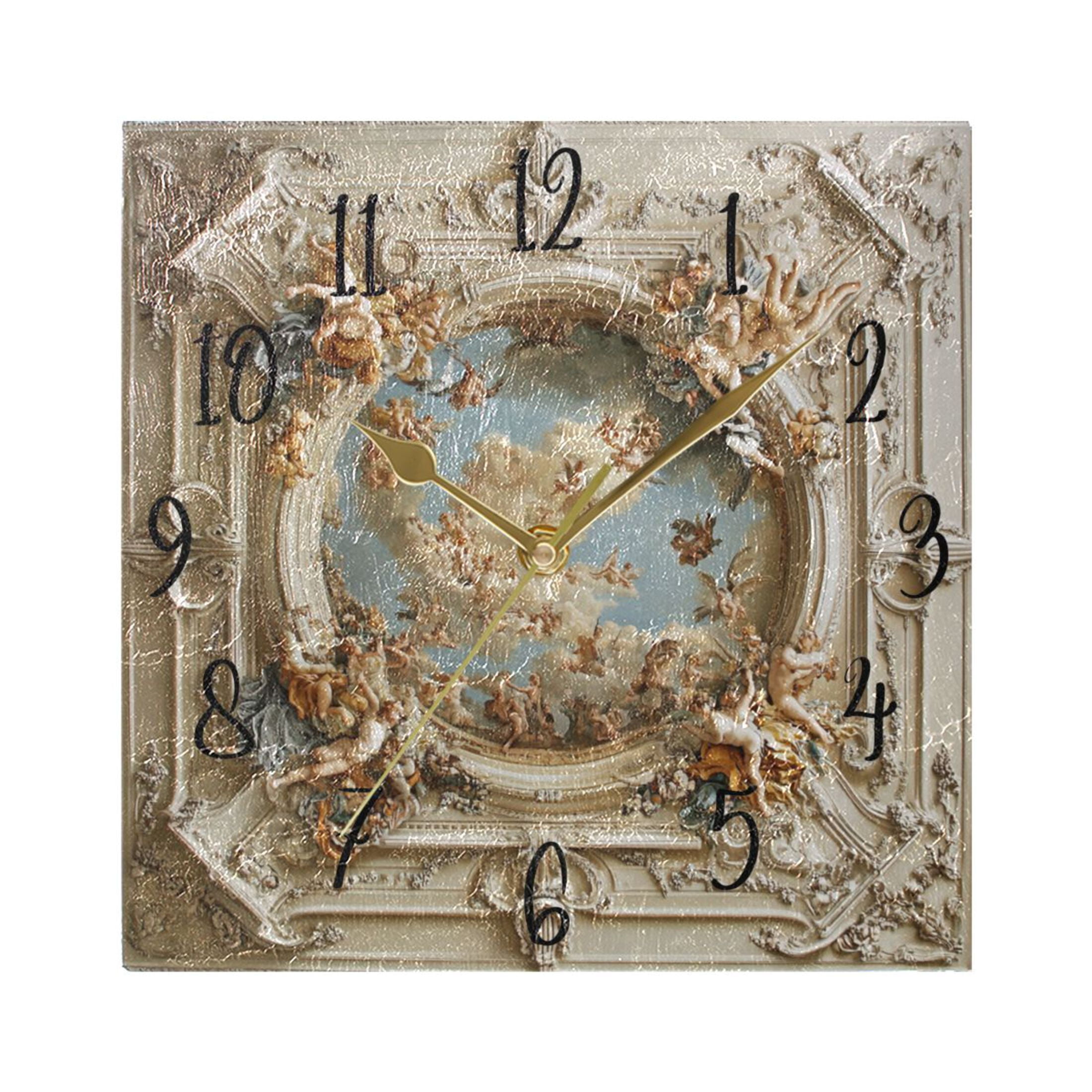 WOBOGO The Baroque Pattern Wall Clock 7.78 Inch Battery Operated Silent ...
