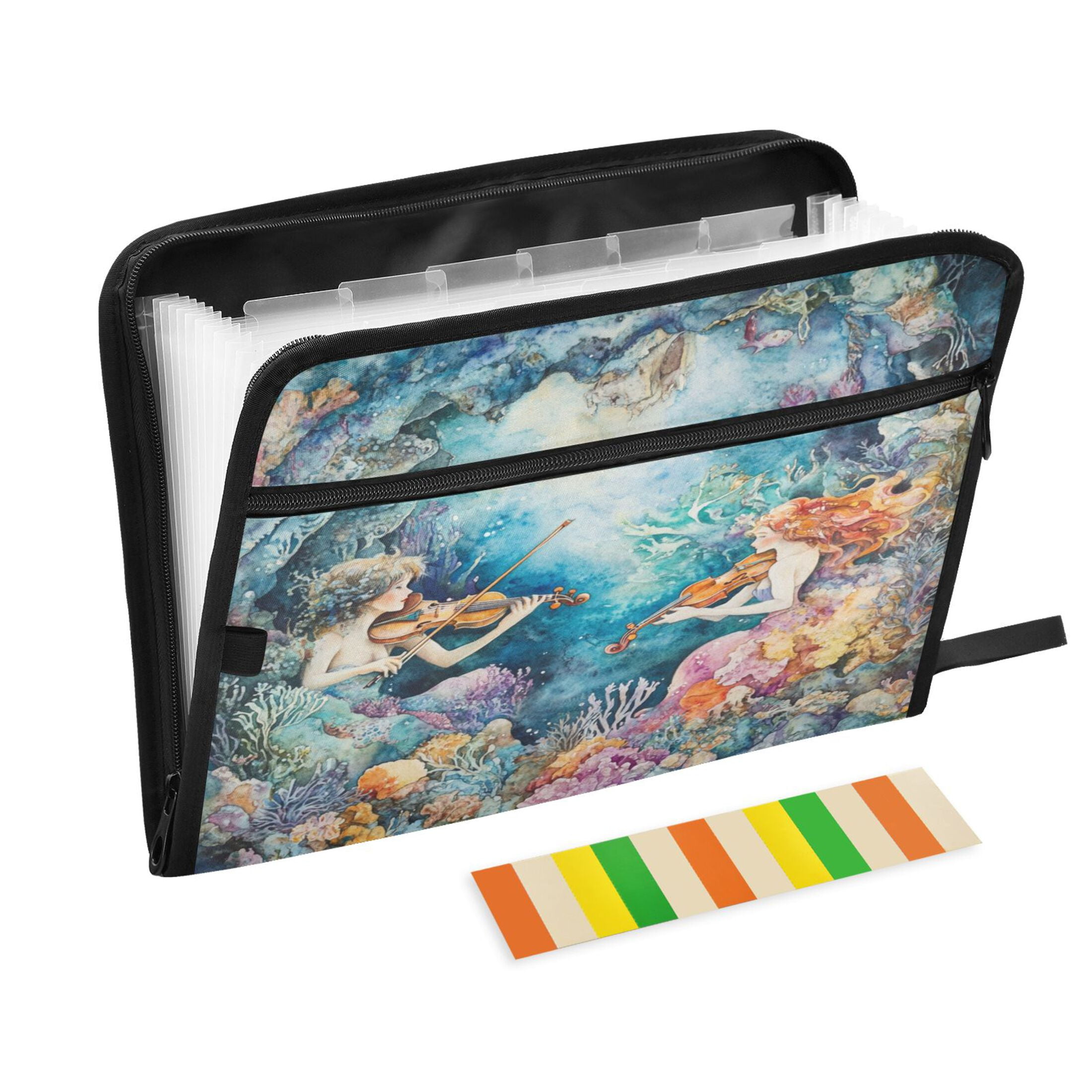 WOBOGO The Mermaid Plays Music Expanding File Folder Letter Size ...