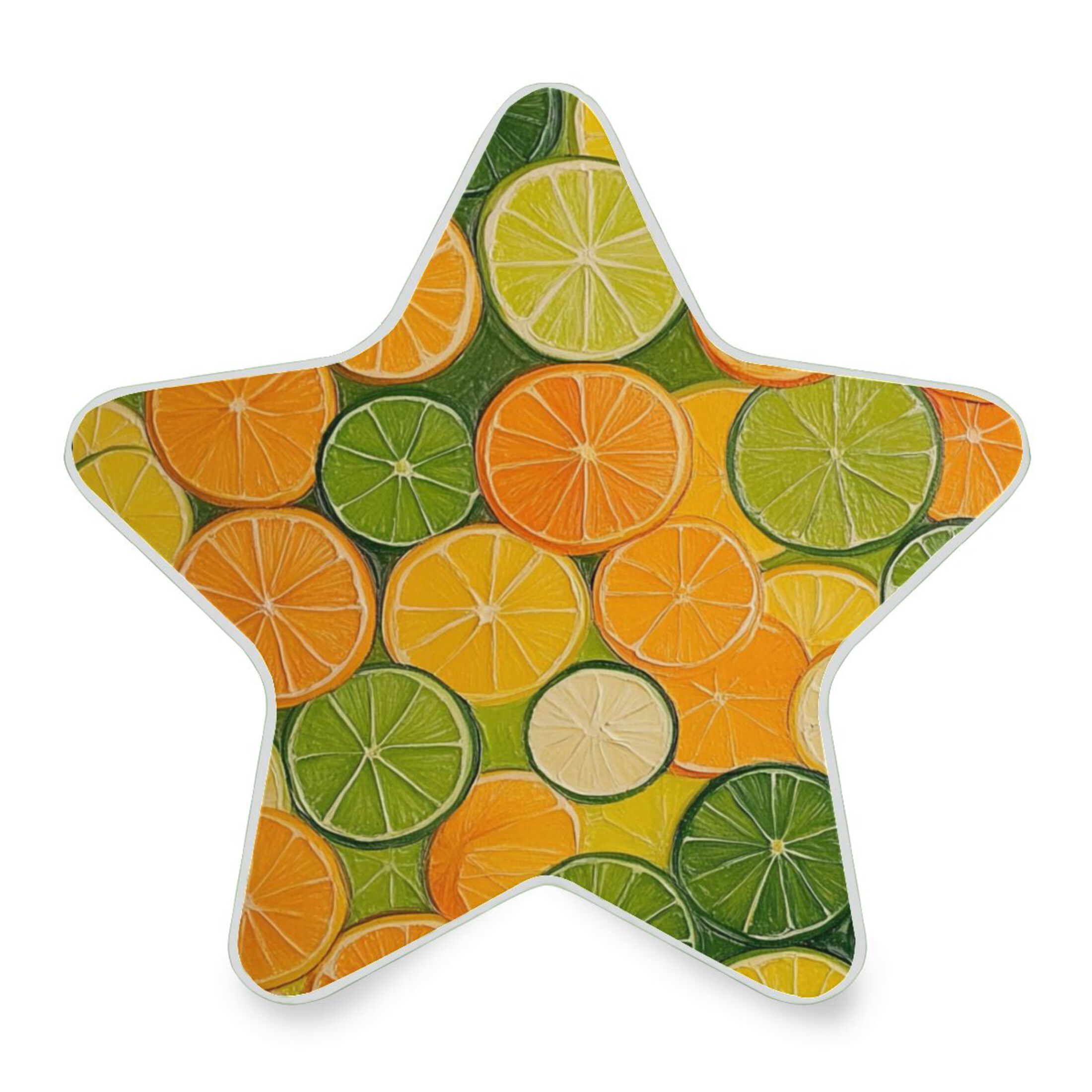 WOBOGO The Pattern Of Orange and Lime Slices LED Star Night Light 0.2 ...
