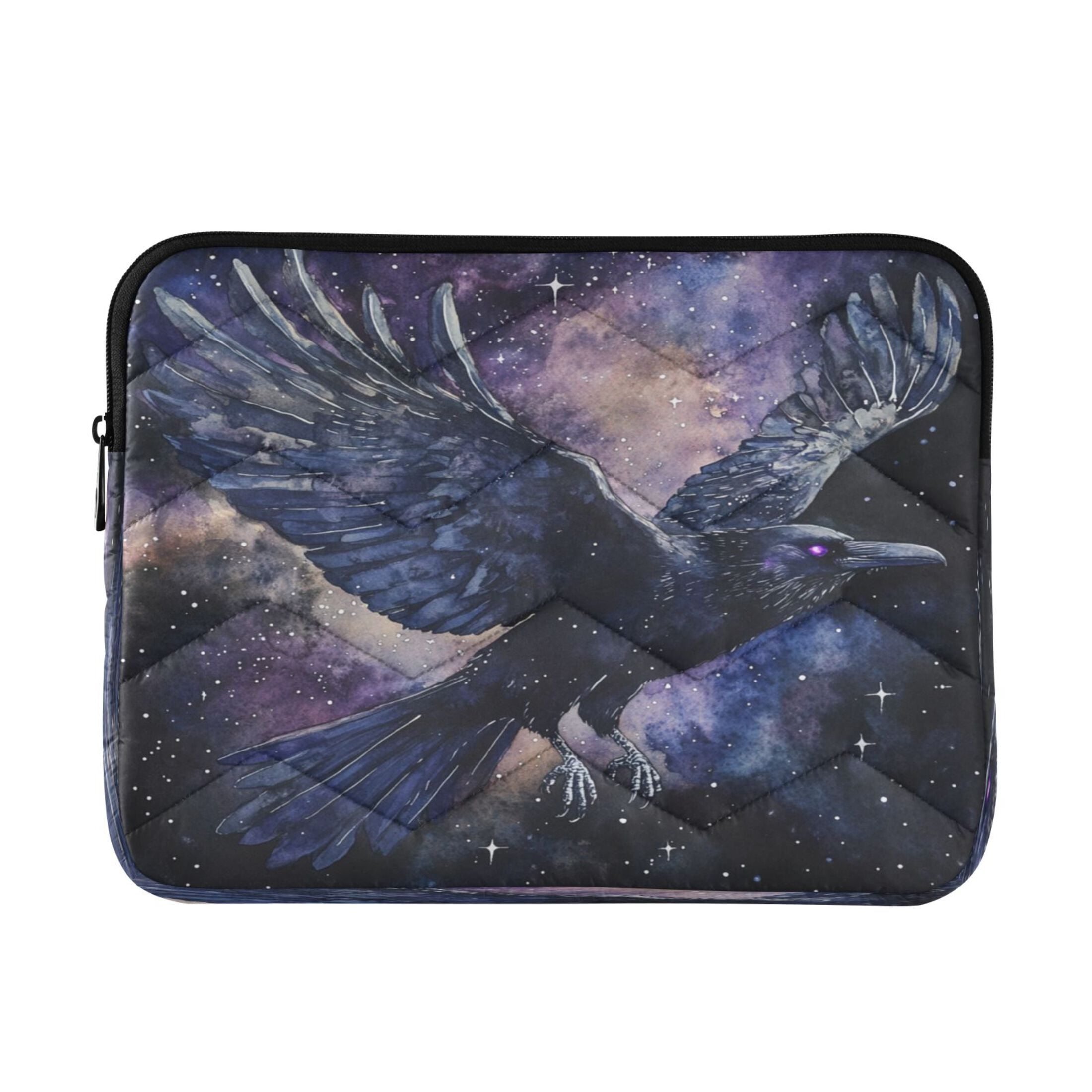 WOBOGO The Starry Night Crow Laptop Sleeve 15.7 inch Lightweight Zipper ...