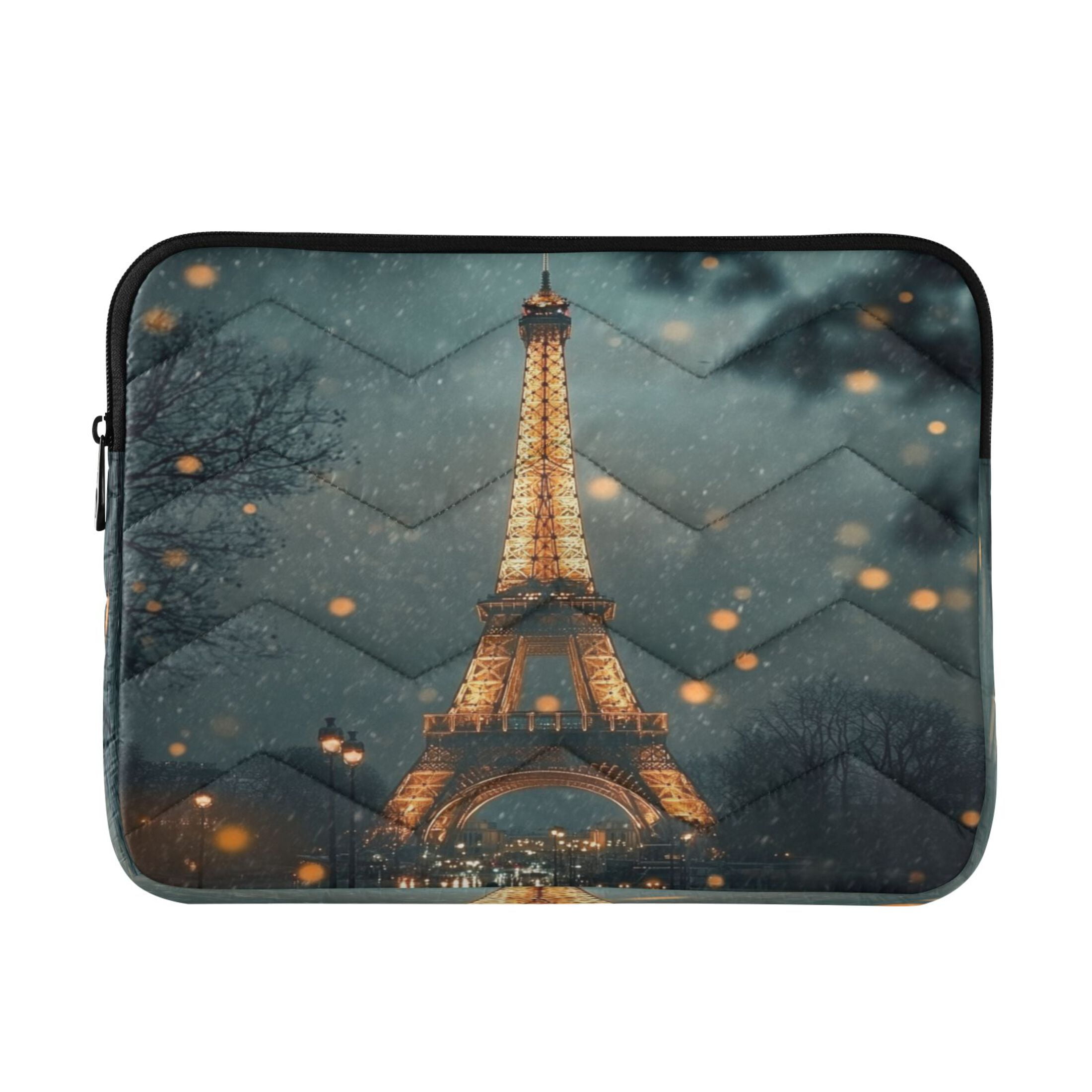 WOBOGO The Tower Of Paris Laptop Sleeve 13.4 inch Lightweight Zipper ...