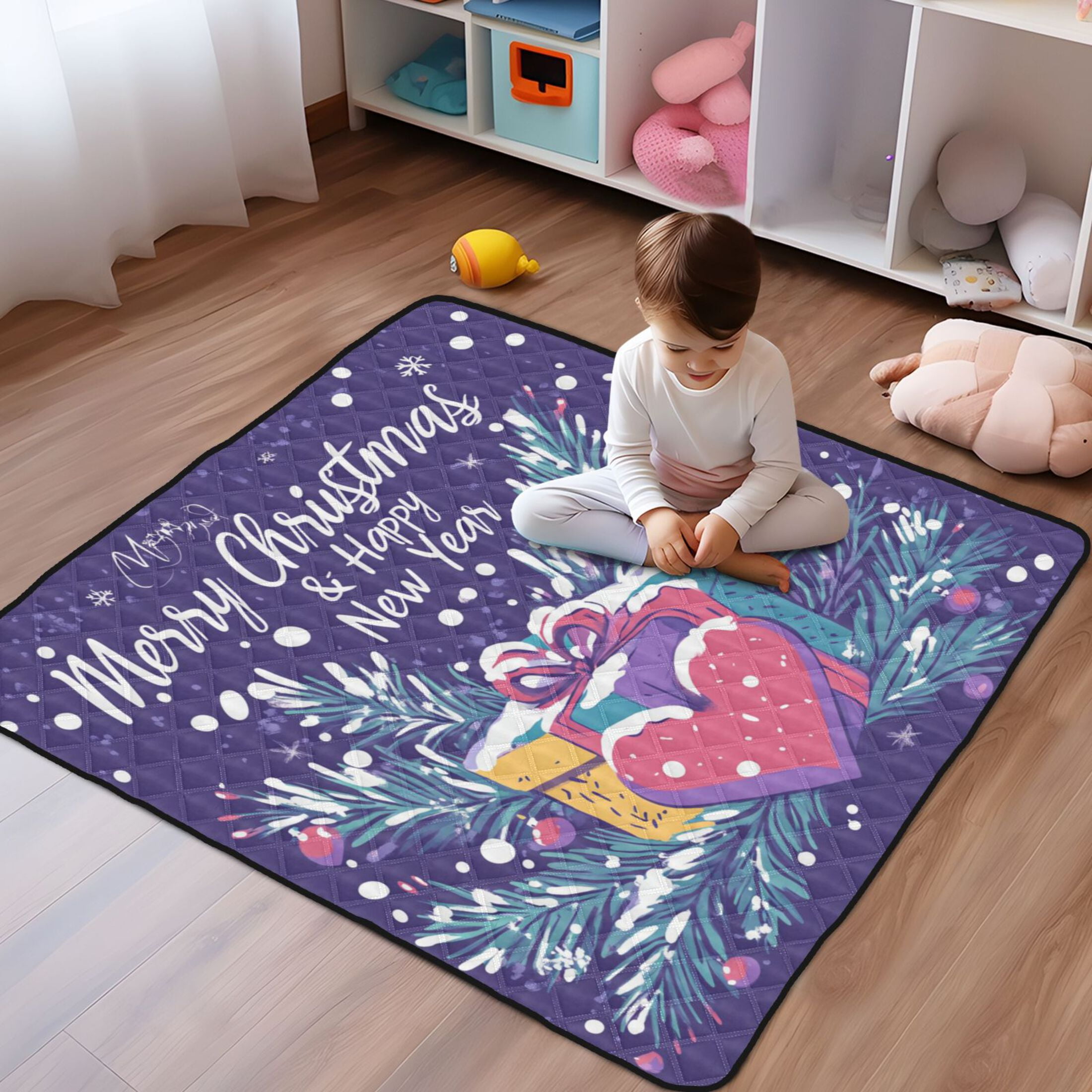WOBOGO Tree Branches Wrapped in Beautiful Gift Box Design Baby Playmats ...