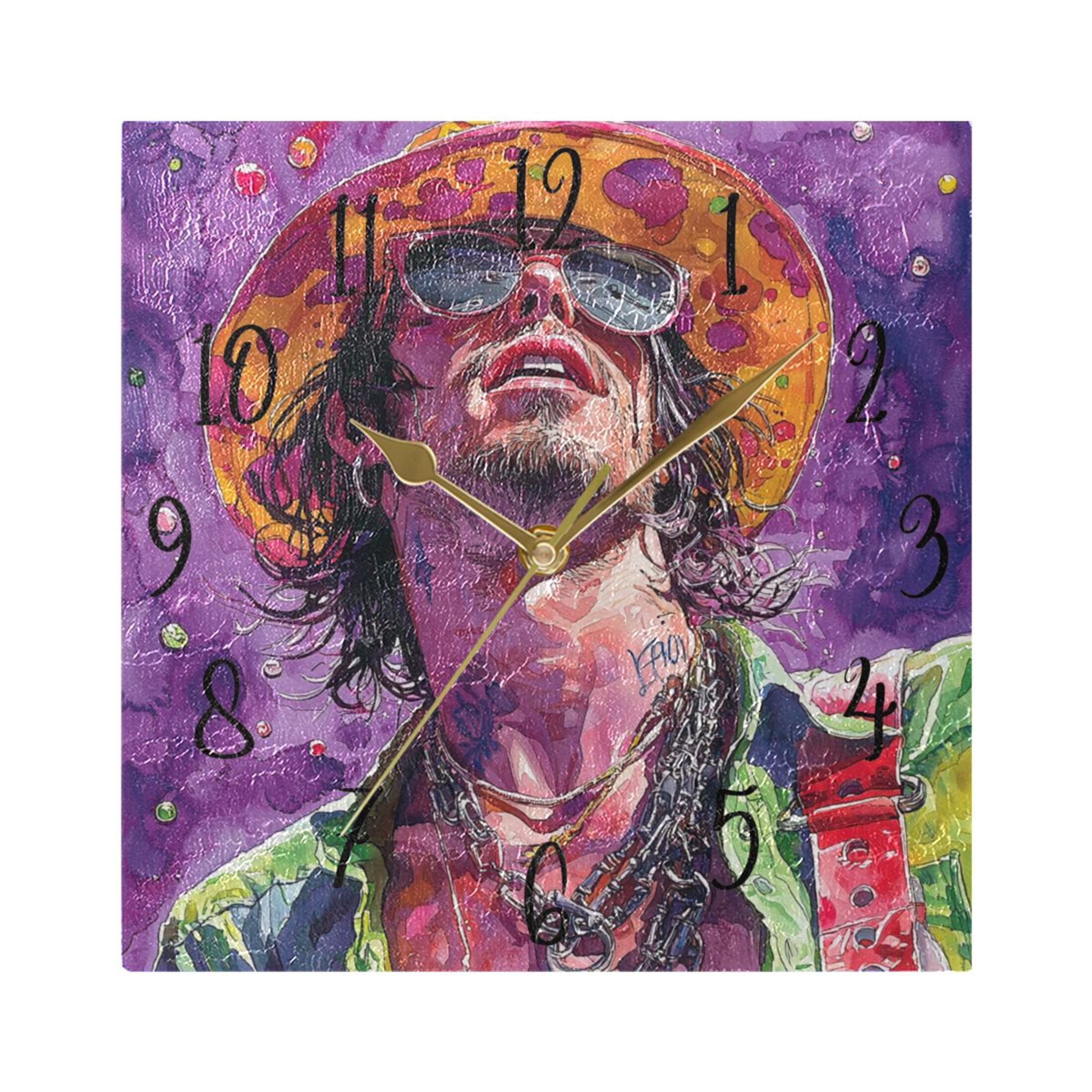 WOBOGO Trendy Uncle Wall Clock 7.78 Inch Battery Operated Silent Unit ...
