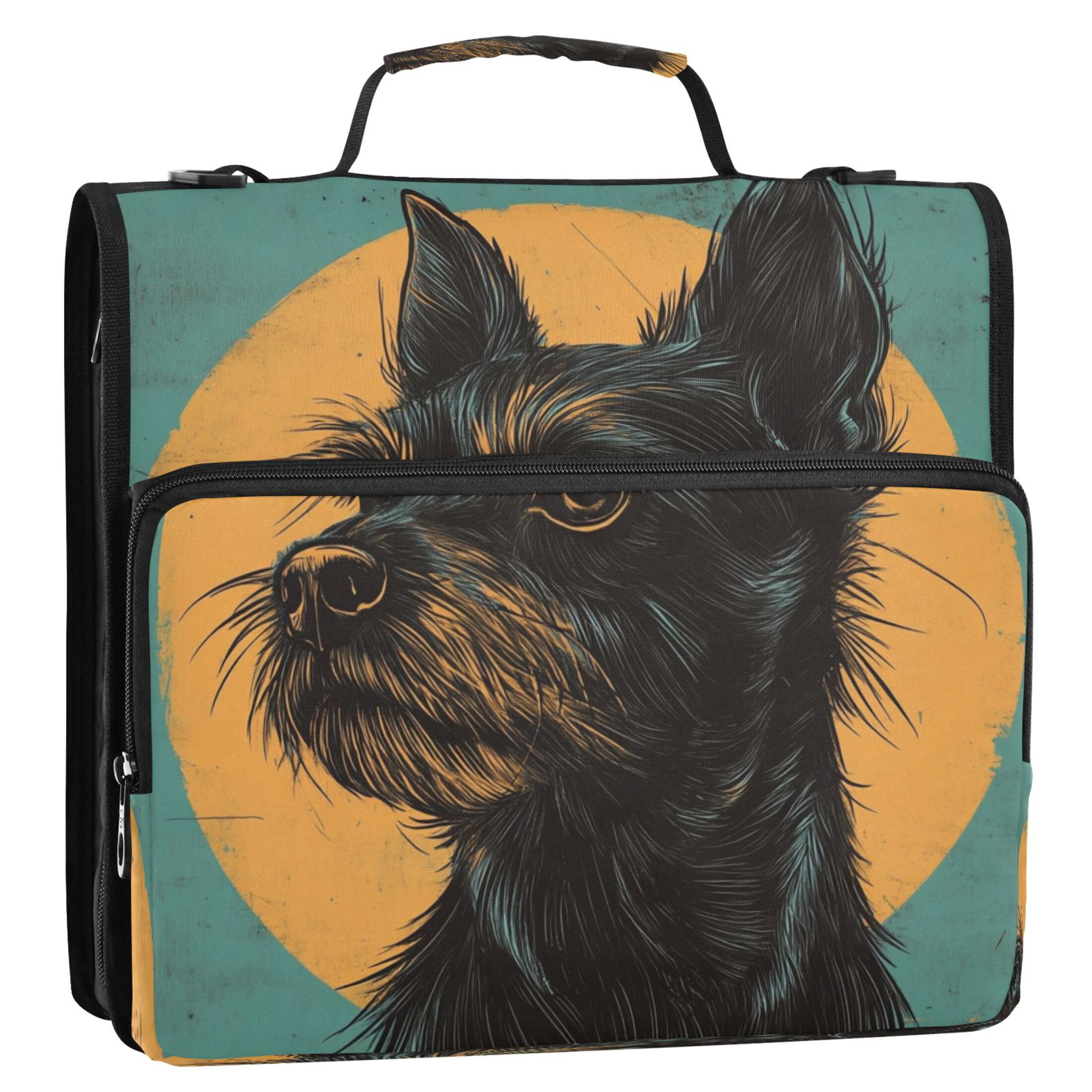 WOBOGO Underground Style Of Dog Ring Binder Bag 1.5in Folder Organizer ...