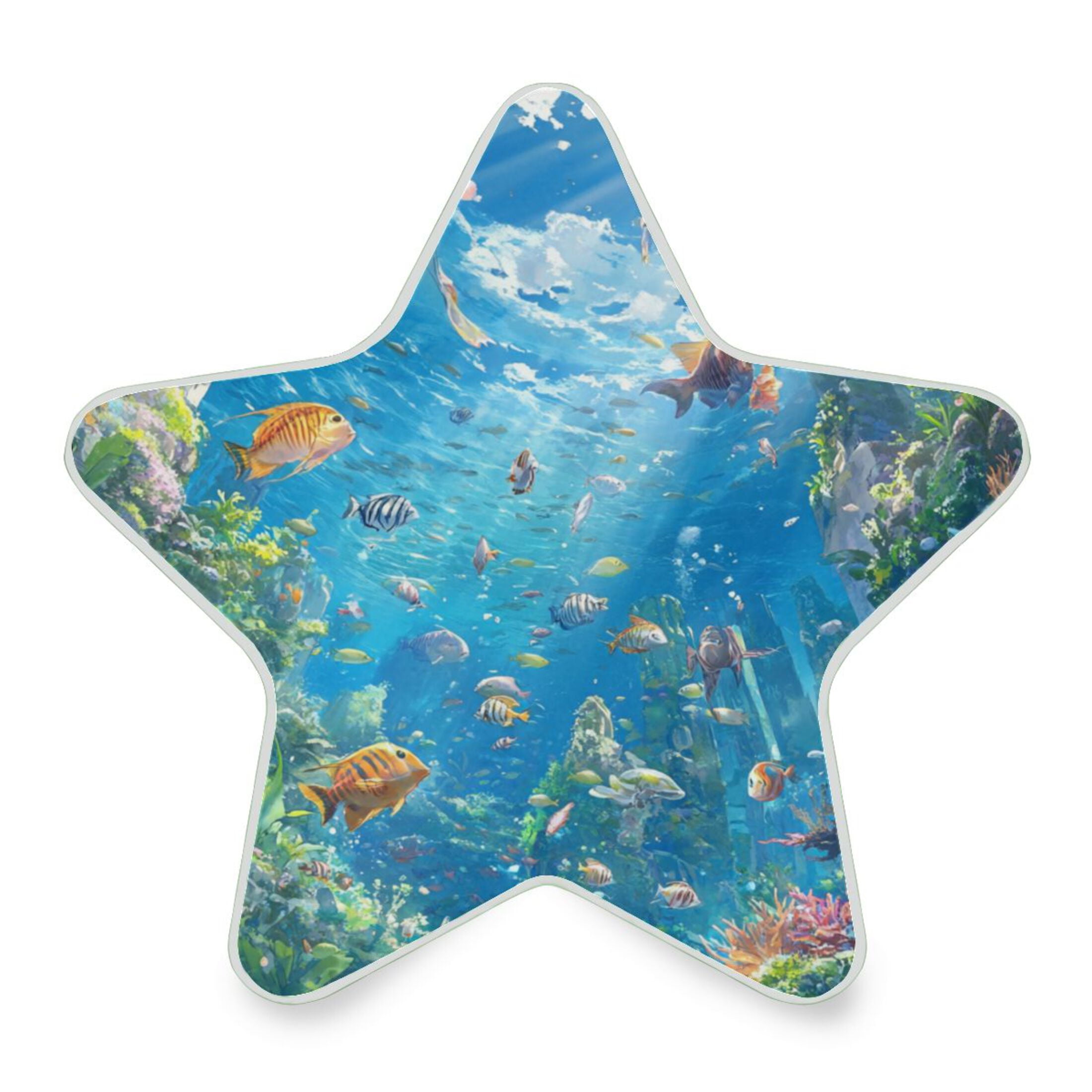 WOBOGO Undersea World LED Star Night Light 0.2 Watt Wall Plug Dusk to ...
