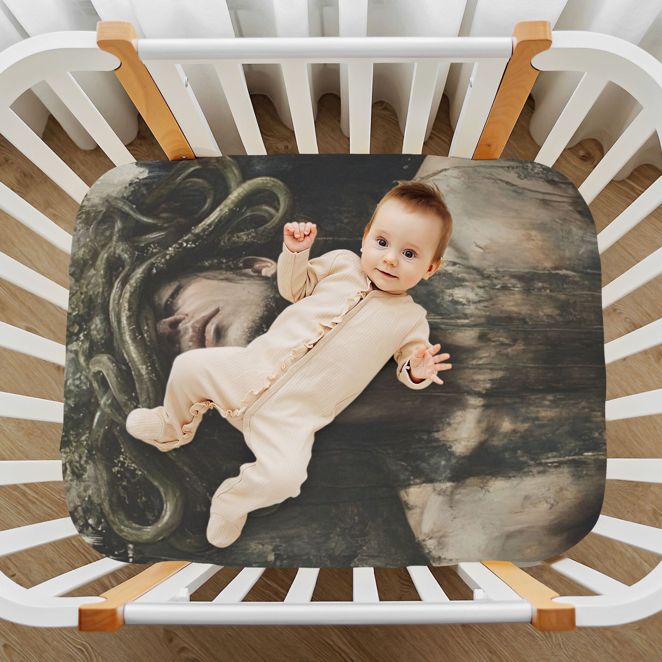 WOBOGO Vine Wrapped Around The Head Baby Crib Sheets Super Soft ...