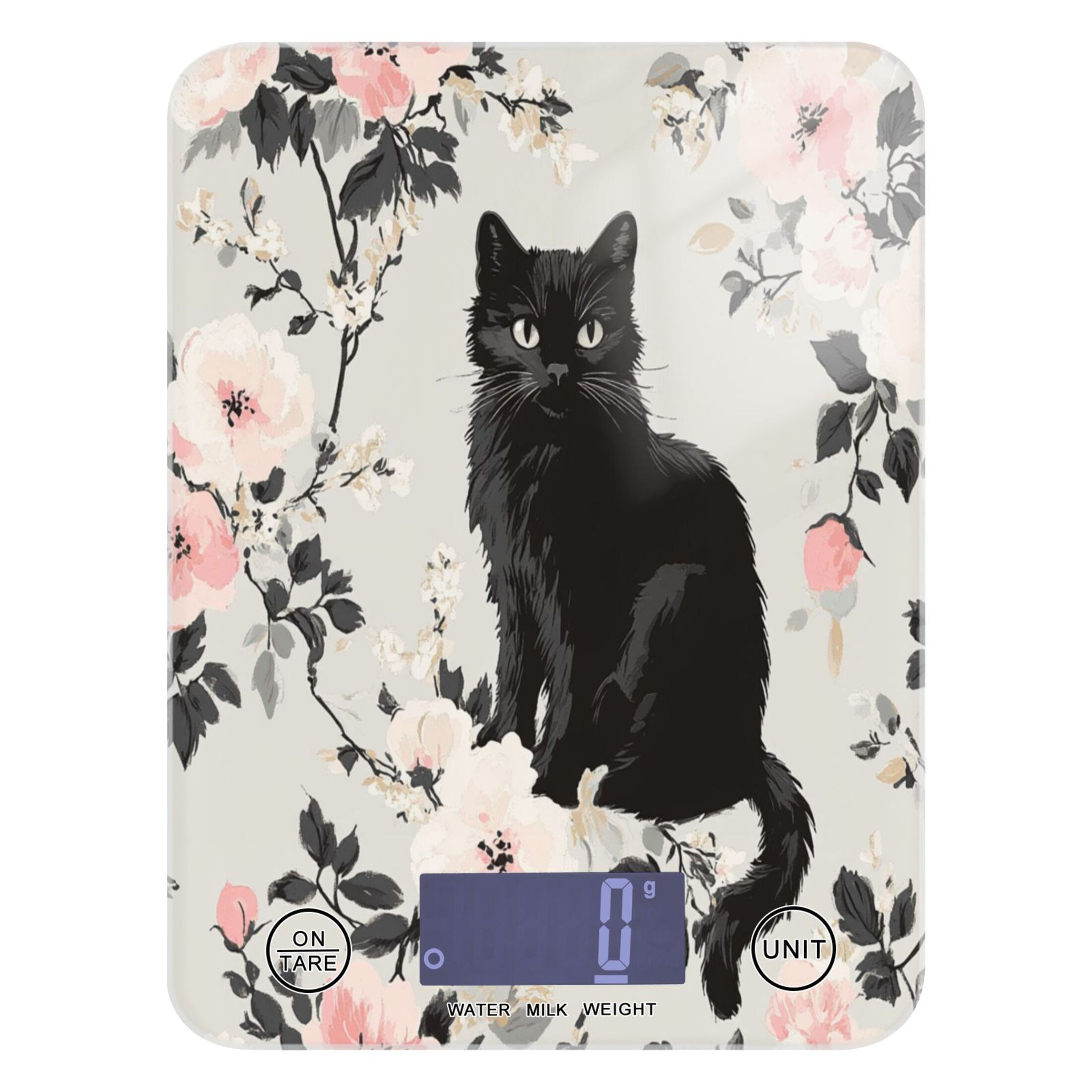 WOBOGO Vintage Black Kitten Kitchen Scale Digital Gram and Ounce ...