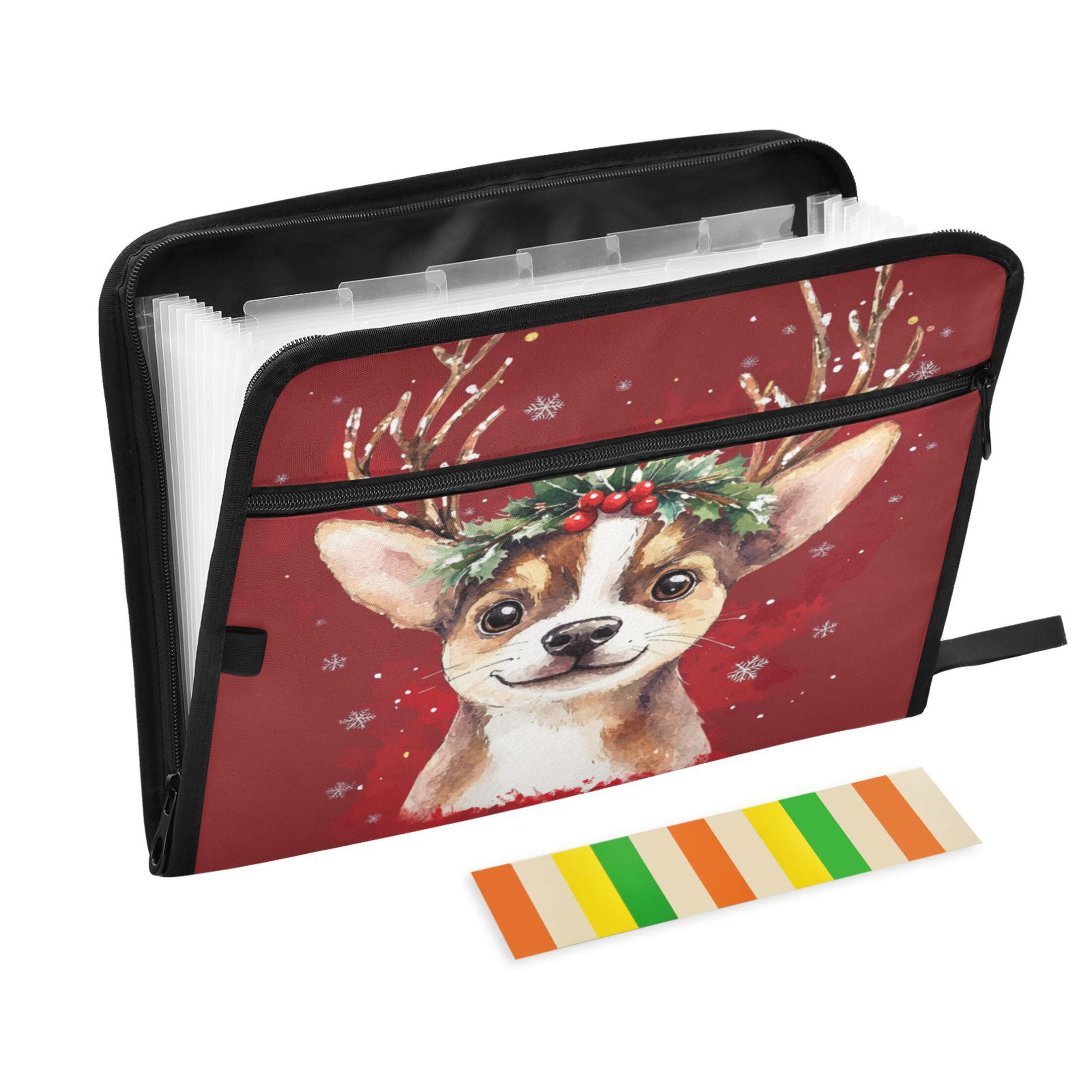 WOBOGO Watercolor Painting Of A Cute Dog Expanding File Folder Letter ...