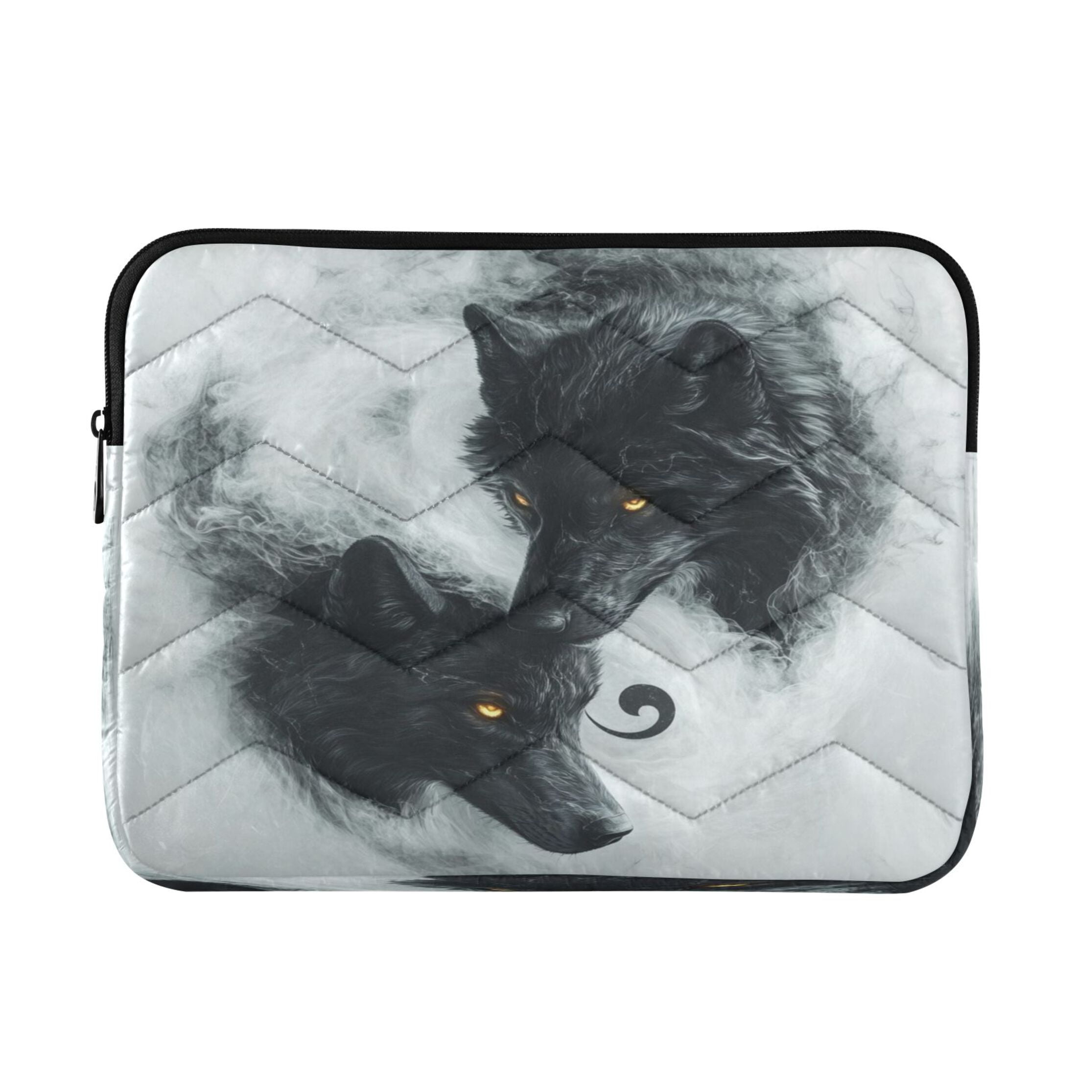 WOBOGO Watercolor Style Black Wolf Laptop Sleeve 15.7 inch Lightweight ...