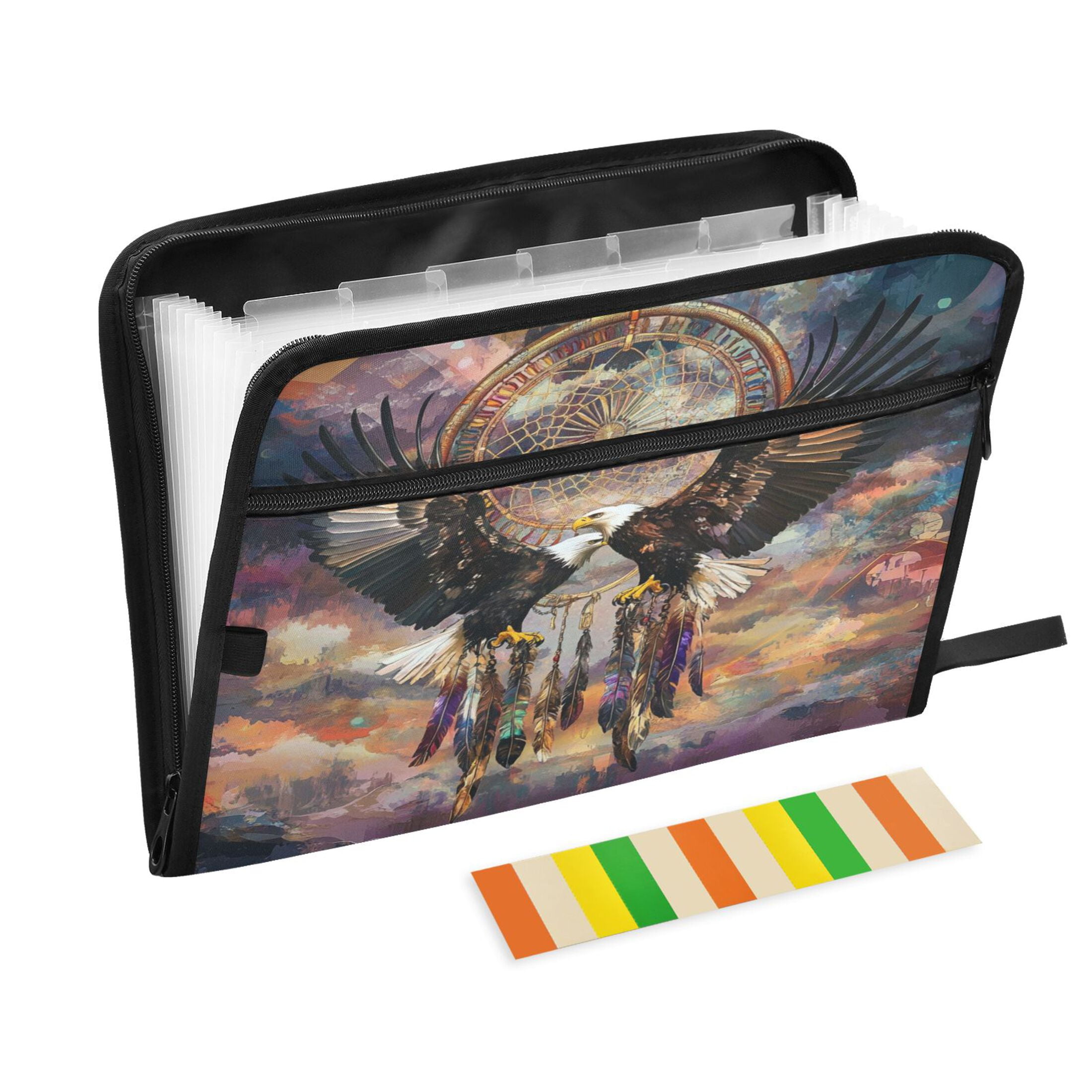 WOBOGO White Eagles Soaring Expanding File Folder Letter Size Accordion ...