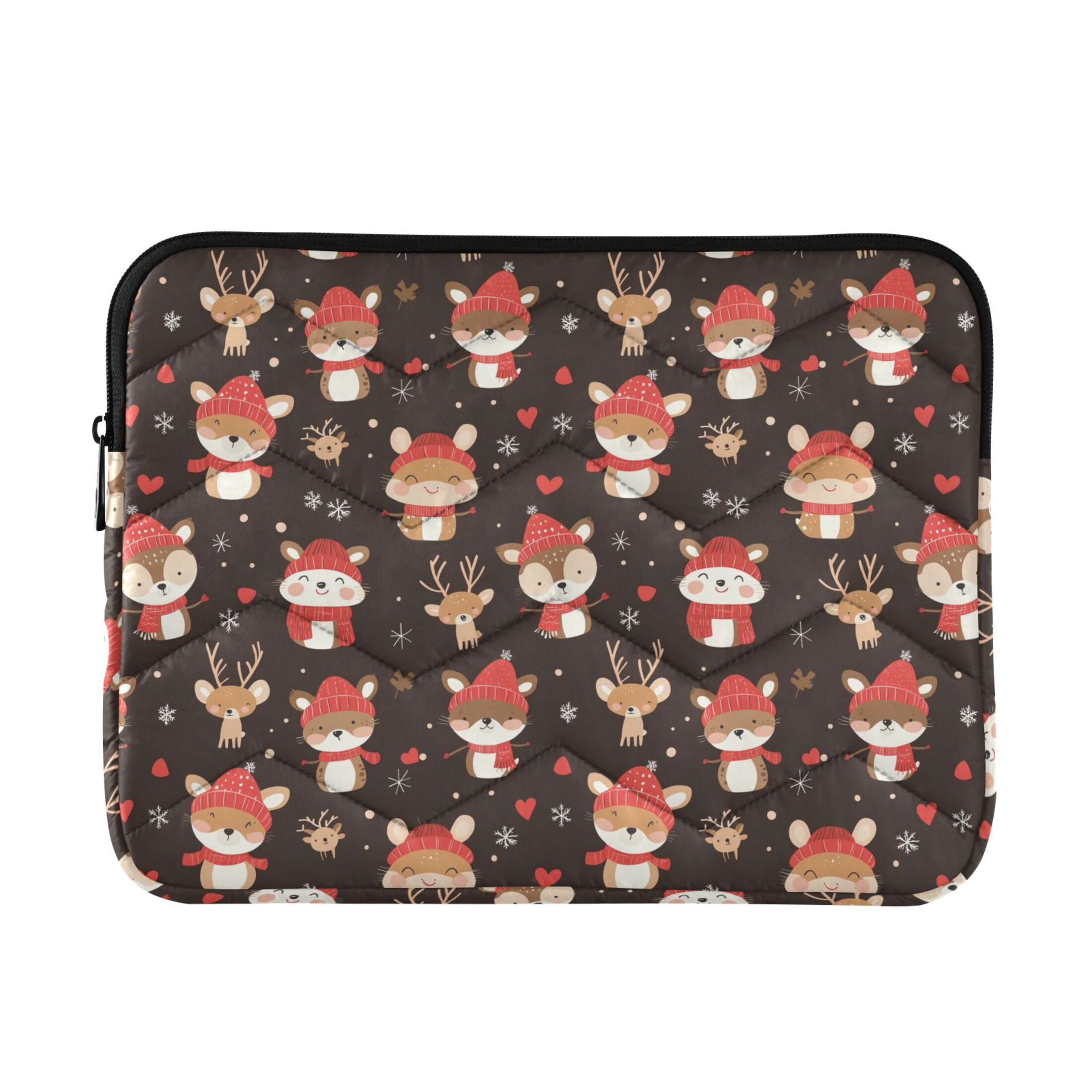 WOBOGO Winter Vibes Cute Animals Laptop Sleeve 13.4 inch Lightweight ...