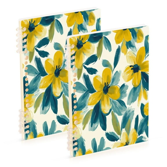 Cute Easter Bunny Notebook College Horizontal Grid Paper Ink Spill ...