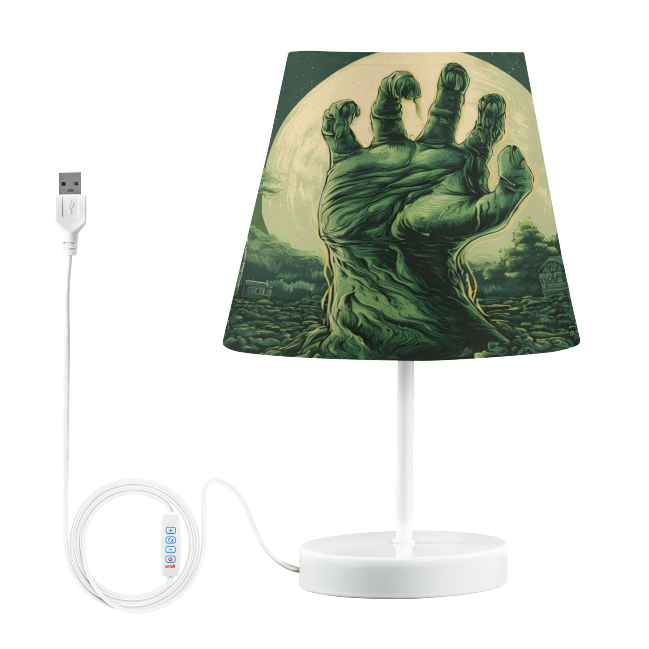WOBOGO Zombie Hand Table Lamps Bedroom 3-Speed Dimmable Farm Style with ...