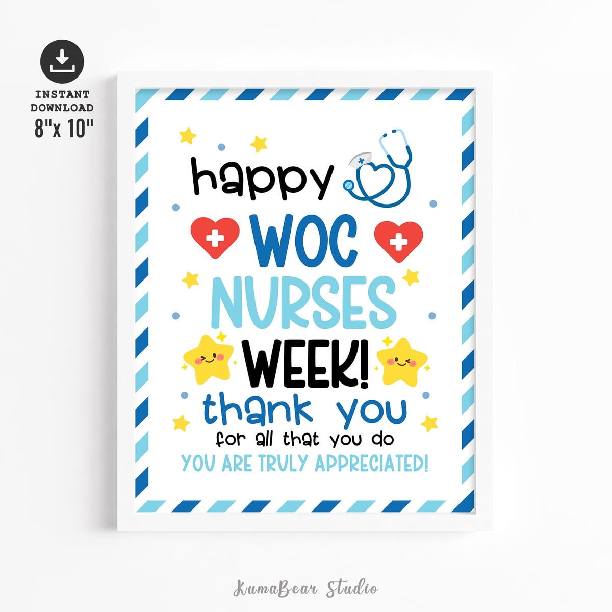 WOC Nurses Week Sign Printable, WOC Nurse Week Poster, Wound Ostomy ...