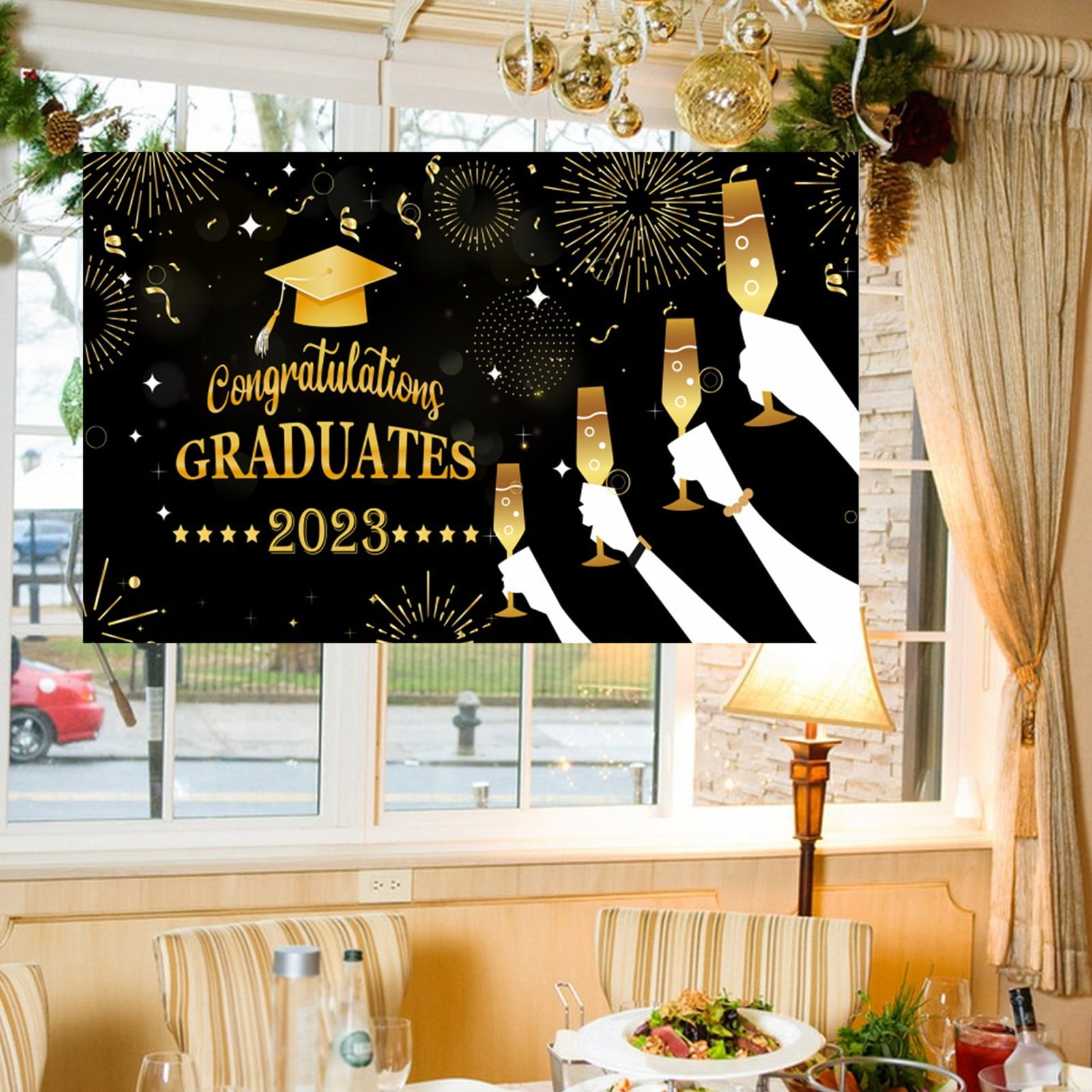 WOCACHI Graduation Season Banner Background Cloth Graduation Banner ...