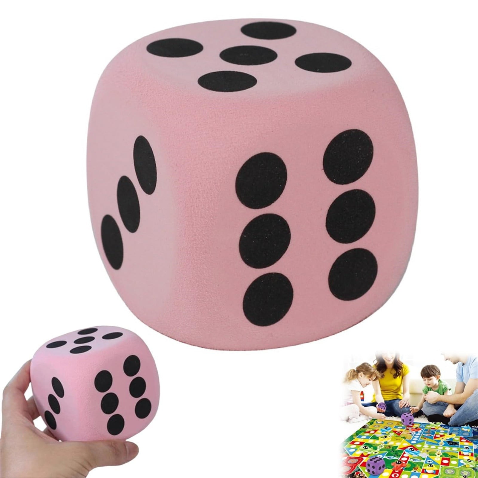 WOCACHI Large Foam Dice Color Foam Dice 3.15 Inches Big Dice for ...